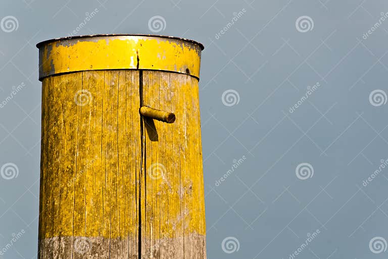 Old yellow pole stock photo. Image of yellow, faded, outdoor - 11093398