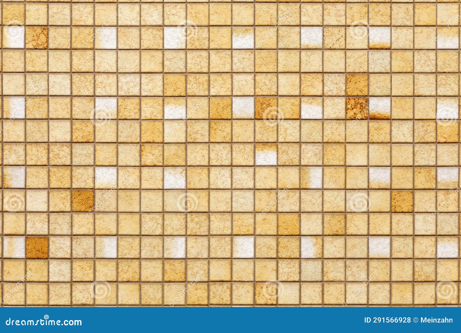 Old Yellow Tile Wall in Mosaic Pattern Stock Photo - Image of rough ...
