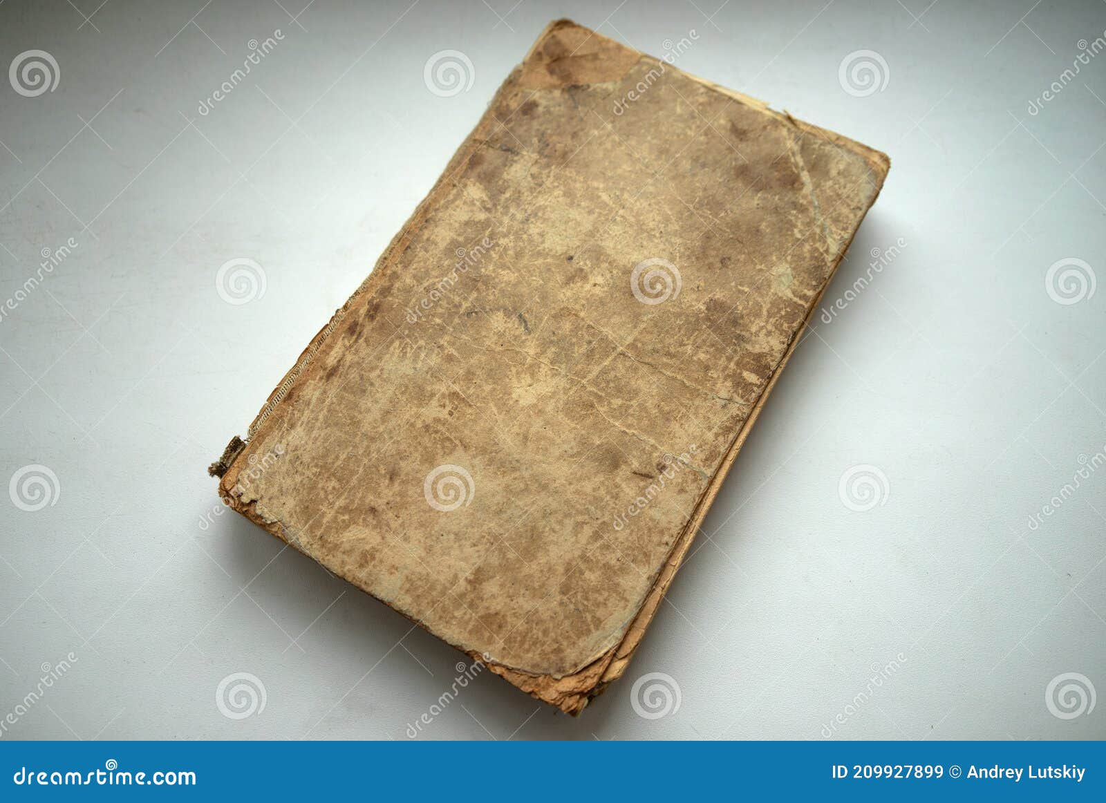 An Old Yellowed Book on White Isolate Stock Image - Image of literature ...