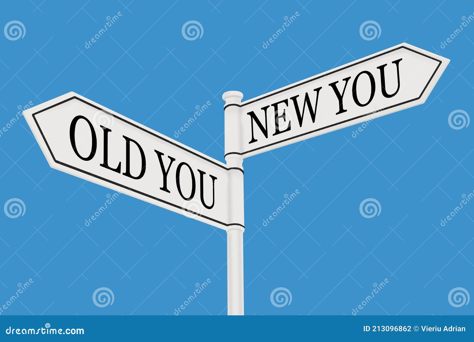 Old You and New You, Life Change Conceptual Image , Decision Change ...