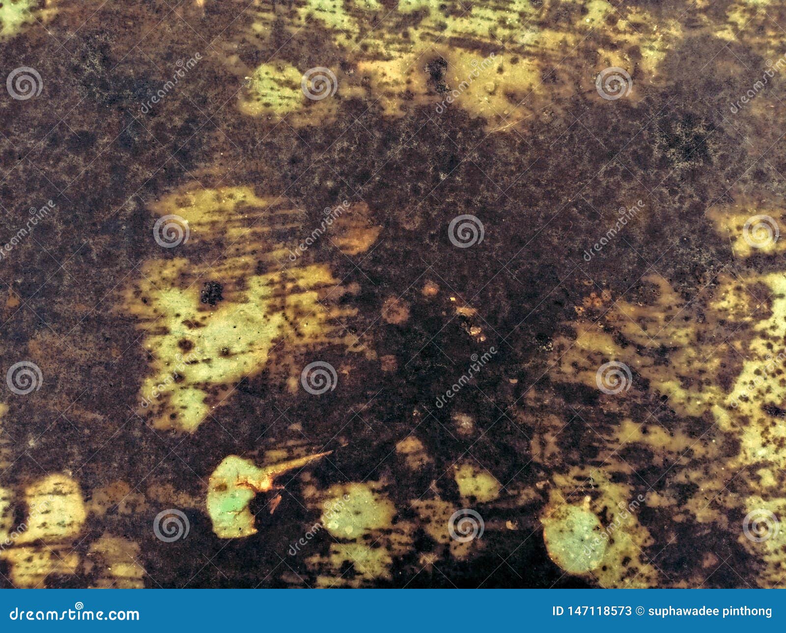 Old Zinc Floor with Dark Brown Rust Stains Texture Stock Image - Image ...