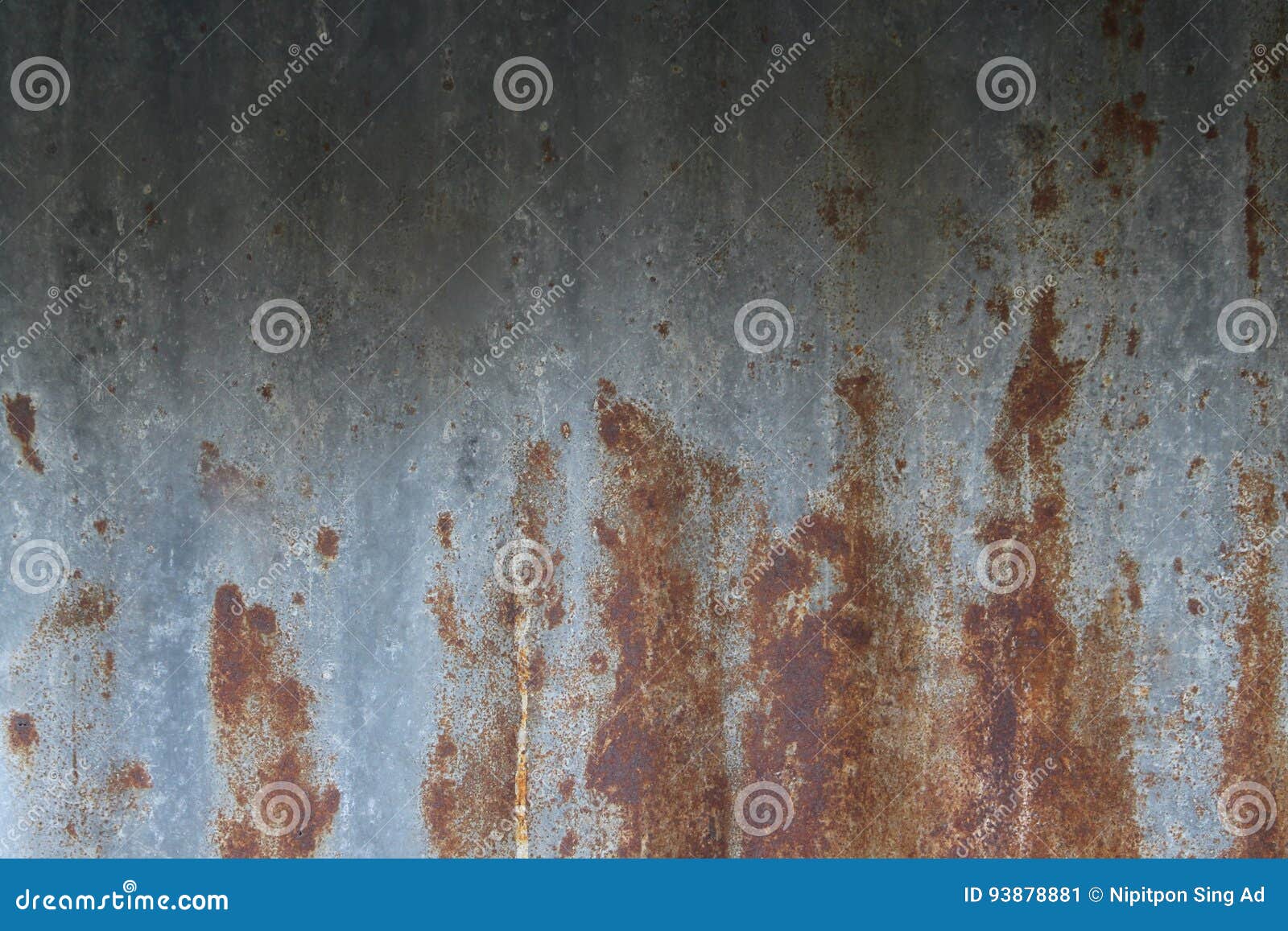 Old Zinc Roof Rust Textured for Background Stock Image - Image of ...