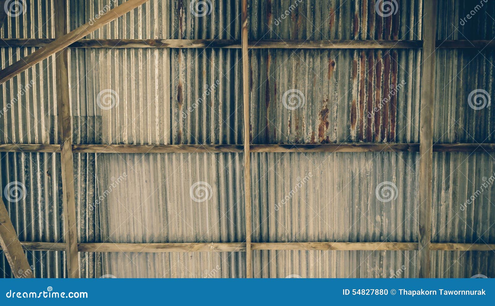 Old zinc roof stock photo. Image of grunge, steel, rust - 54827880