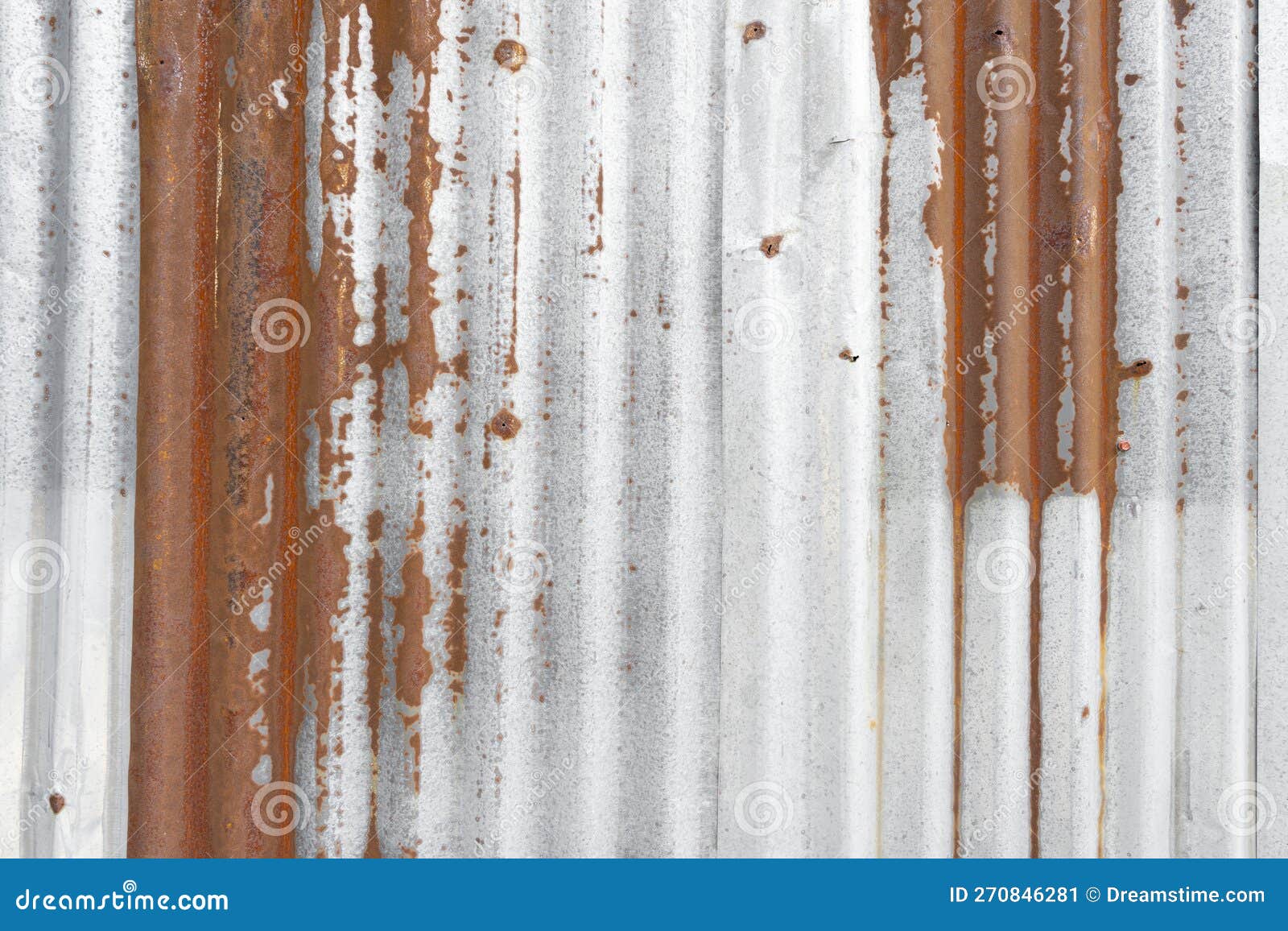 The Old Zinc Texture Background, Rusty on Galvanized Metal Surface ...