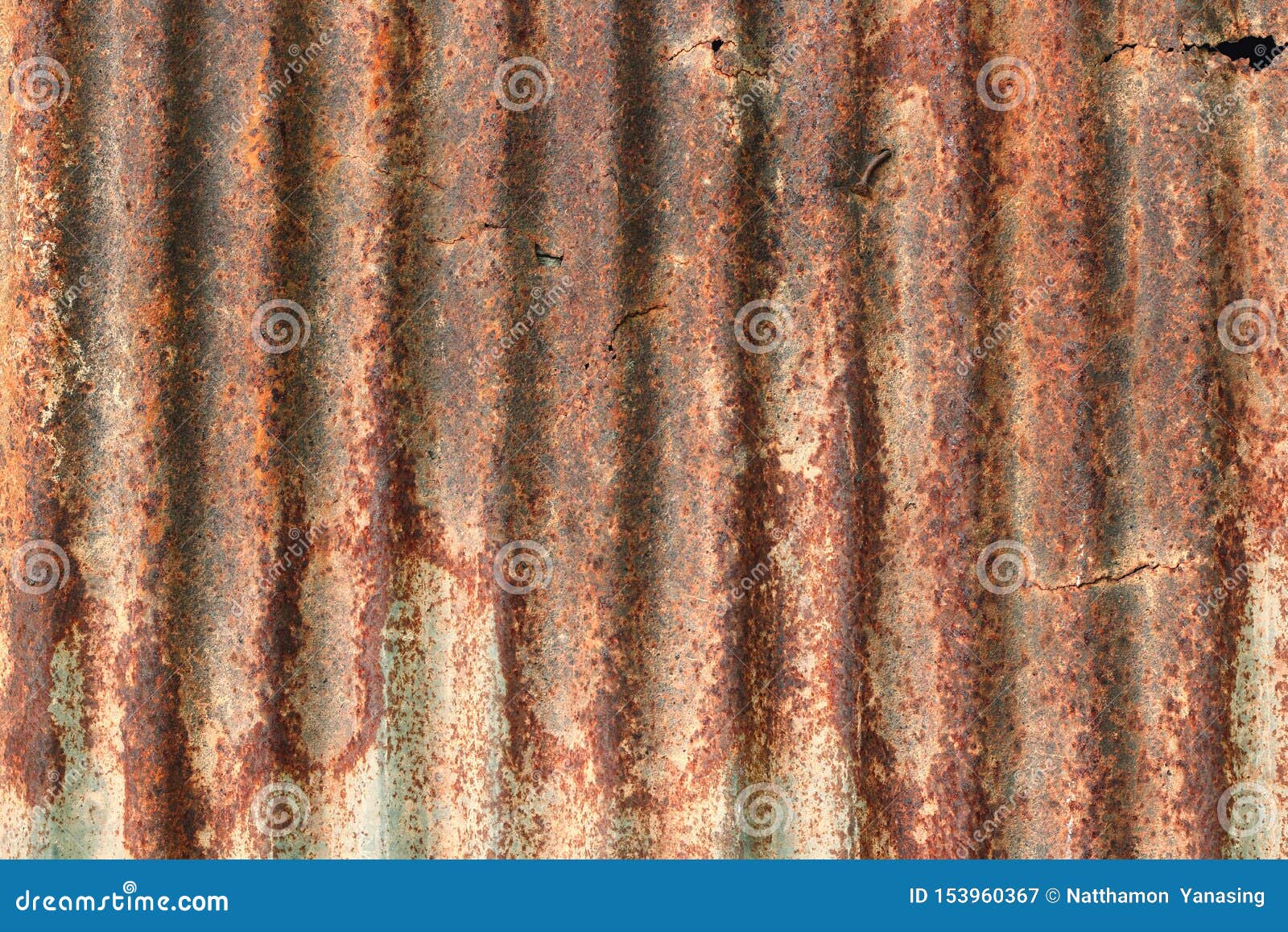 Old Zinc Wall Texture Background, Rusty on Galvanized Metal Panel ...