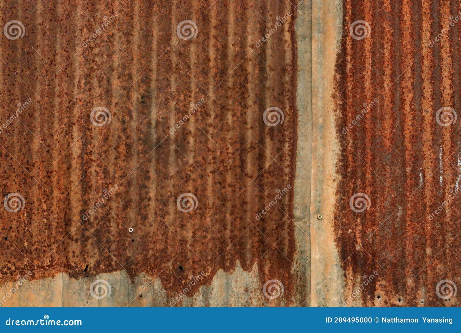 Old Zinc Wall Texture Background, Rusty on Galvanized Metal Panel ...
