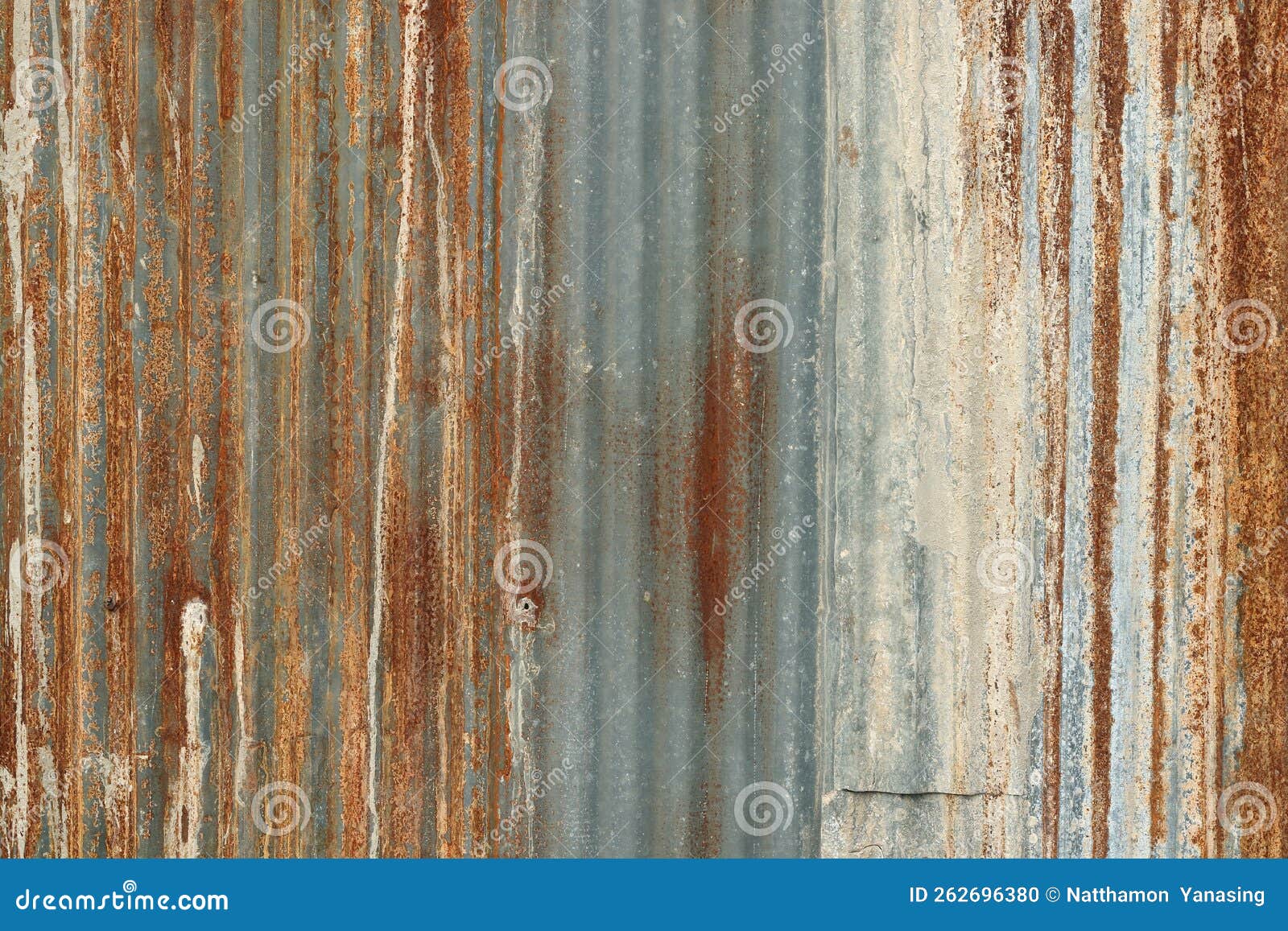 Old Zinc Wall Texture Background, Rusty on Galvanized Metal Panel ...