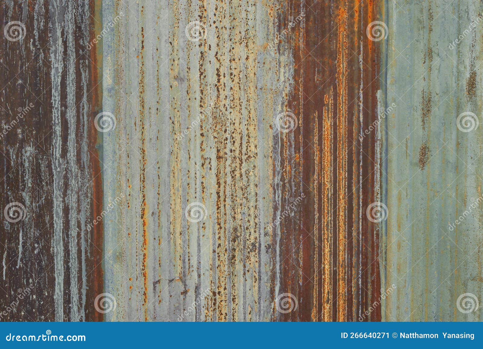 Old Zinc Wall Texture Background, Rusty on Galvanized Metal Panel ...