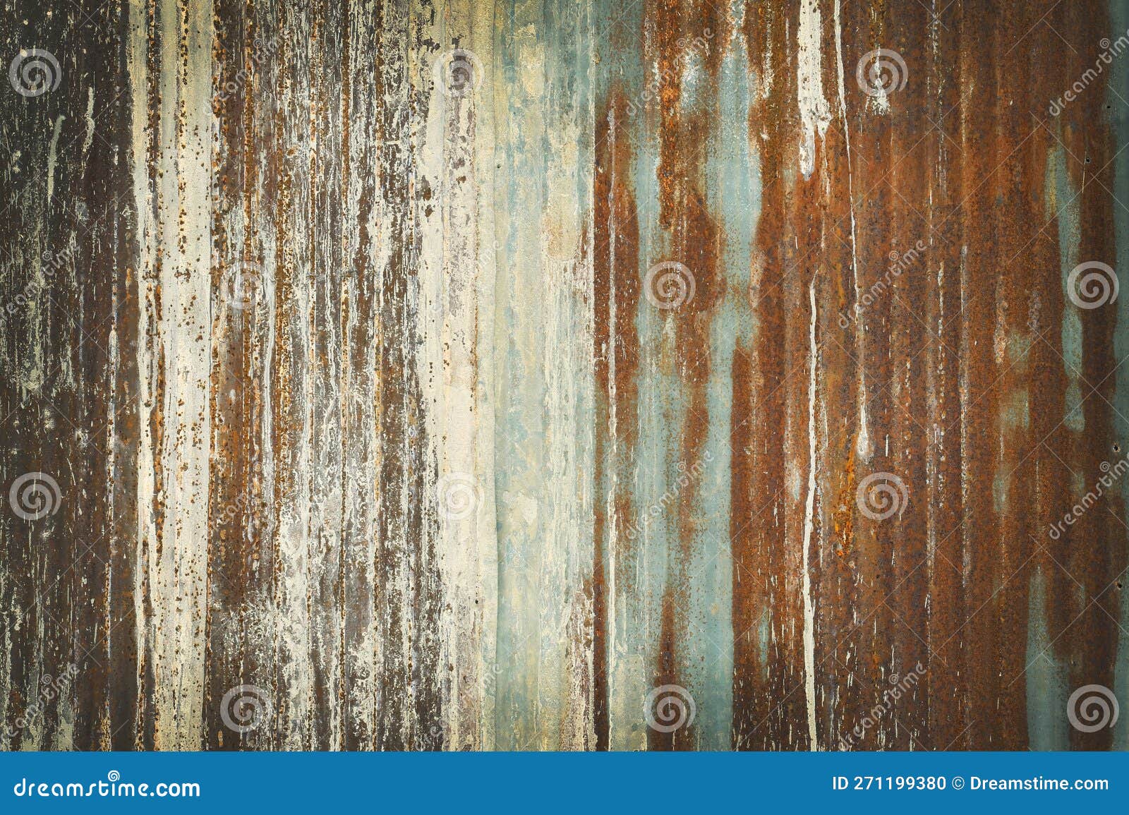 Old Zinc Wall Texture Background, Rusty on Galvanized Metal Panel ...