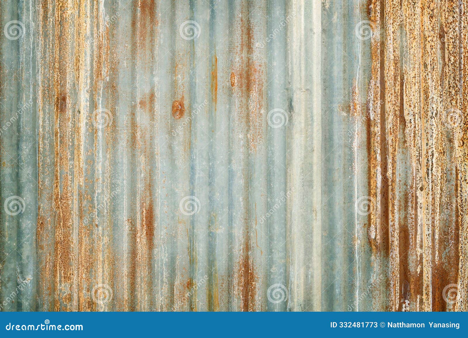 Old Zinc Wall Texture Background, Rusty on Galvanized Metal Panel ...