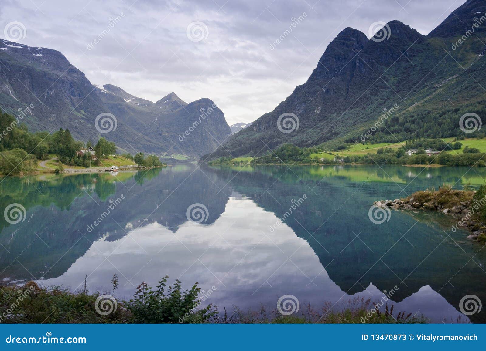 Oldedalen Valley stock image. Image of rockies, valley - 13470873