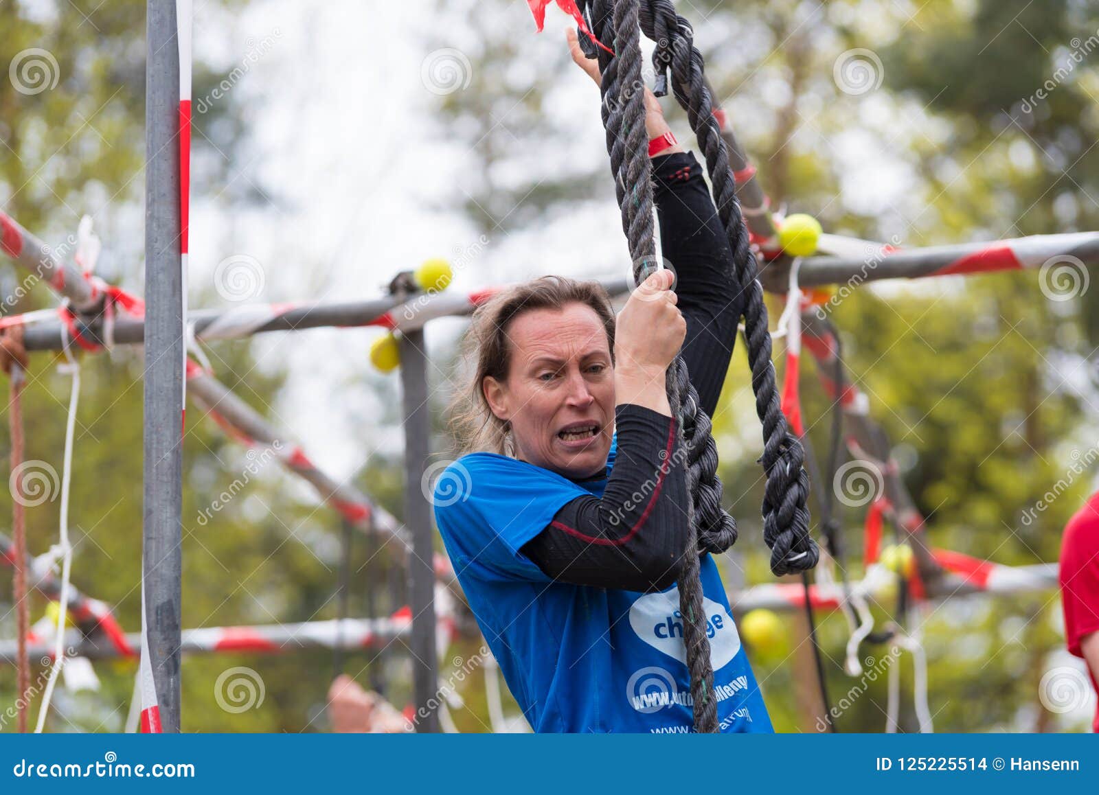 Athlete Doing a Survival Run Editorial Stock Image - Image of motion ...