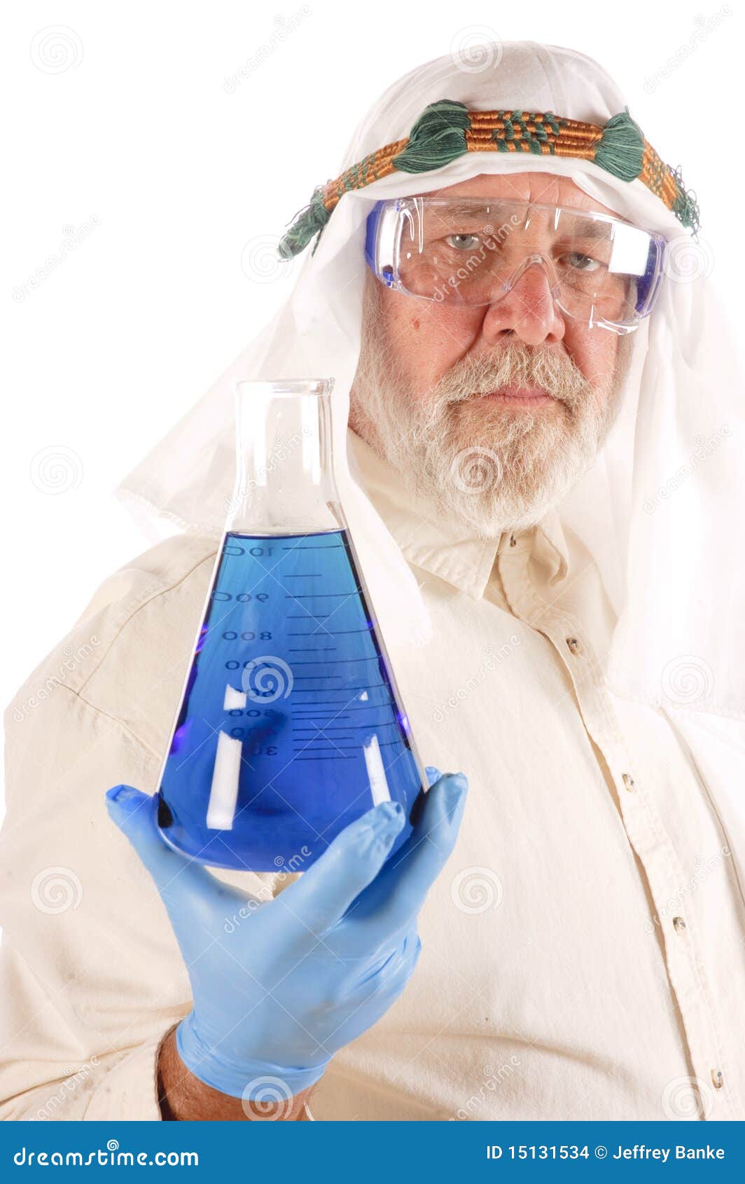 Older arabic scientist stock photo. Image of researcher - 15131534