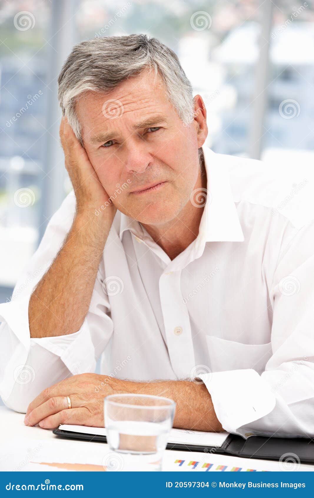 Older Business Man Looking Sad Stock Photo - Image of failure, senior ...