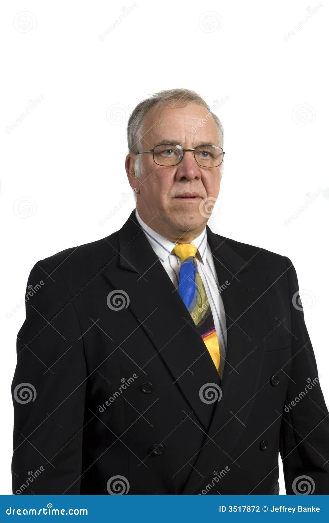 Older businessman stock photo. Image of black, suit, jacket - 3517872