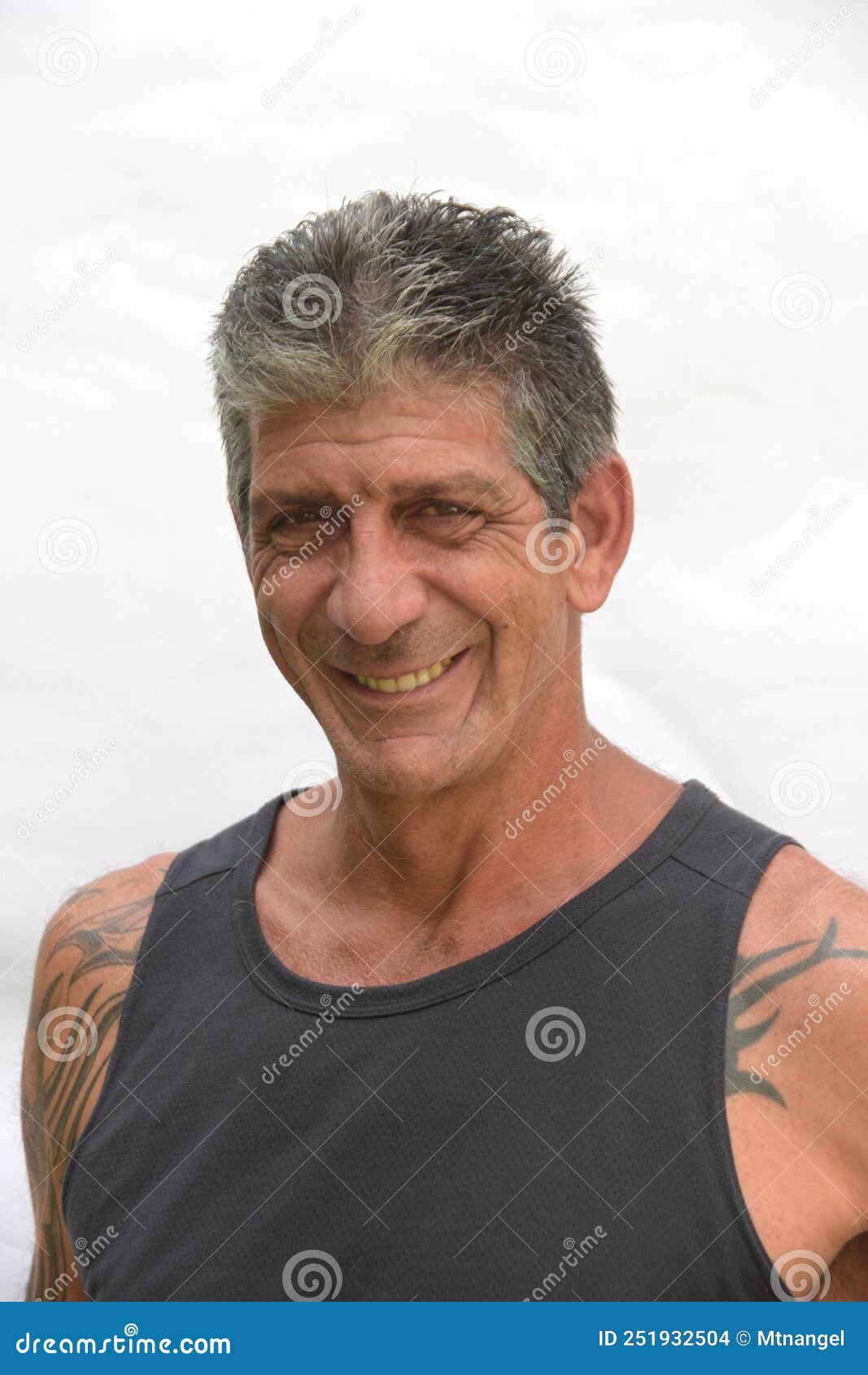 Gentleman with Sheepish Grin on White Background Stock Photo - Image of ...