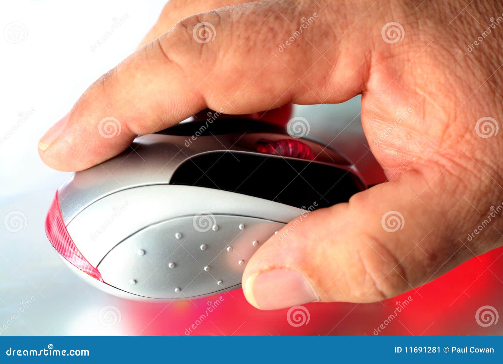 Older Hand with Computer Mouse Stock Image - Image of communication ...