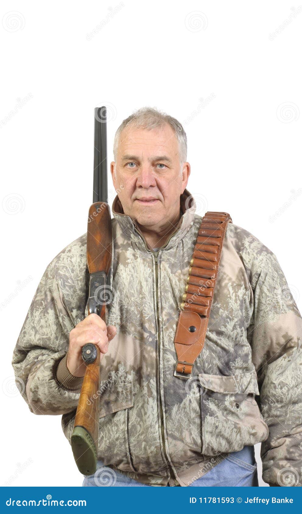 Hunter With Shotgun Gun On Hunt. American Hunting Rifles. Hunting ...