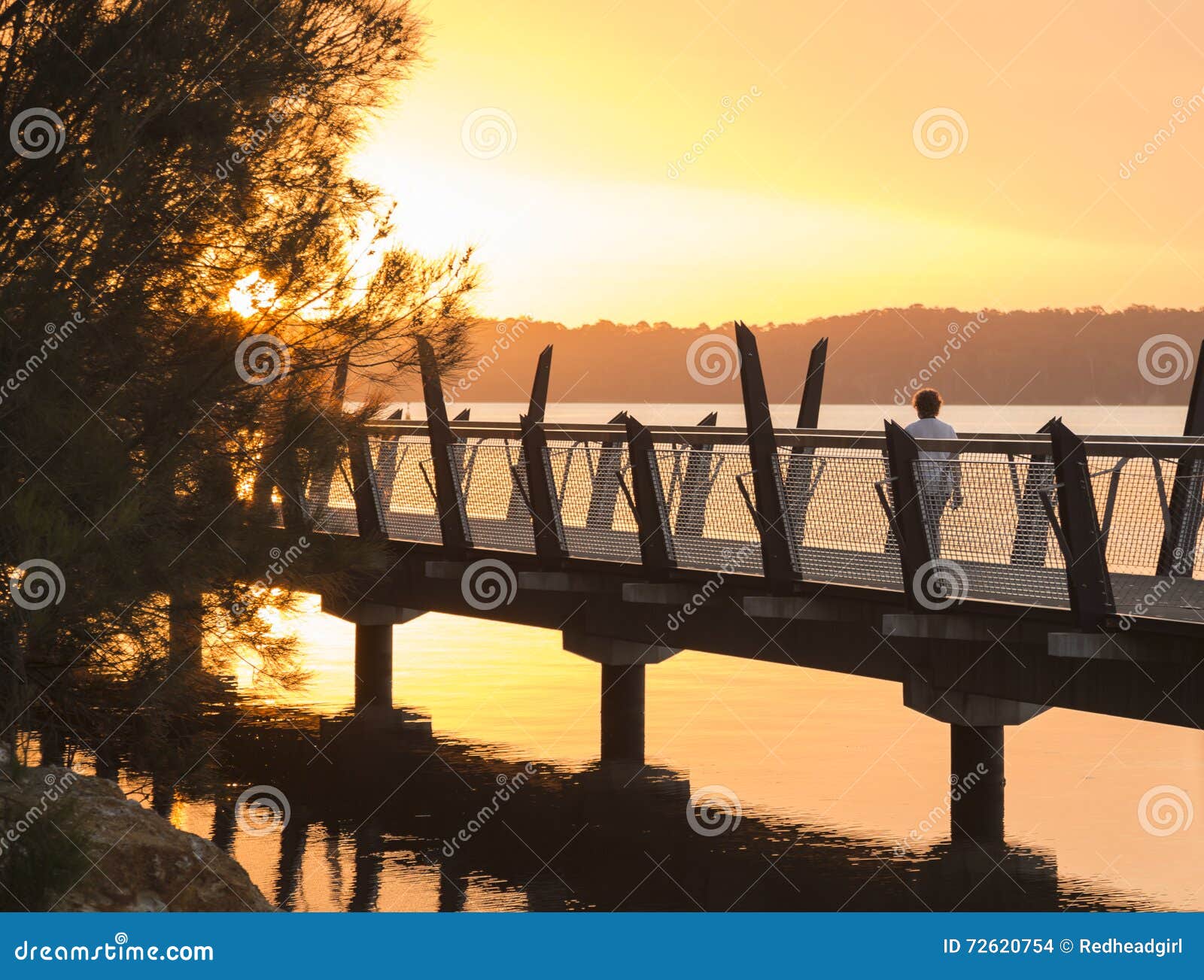 Older Lady Walking at Sunset Stock Photo - Image of elderly, vacation ...