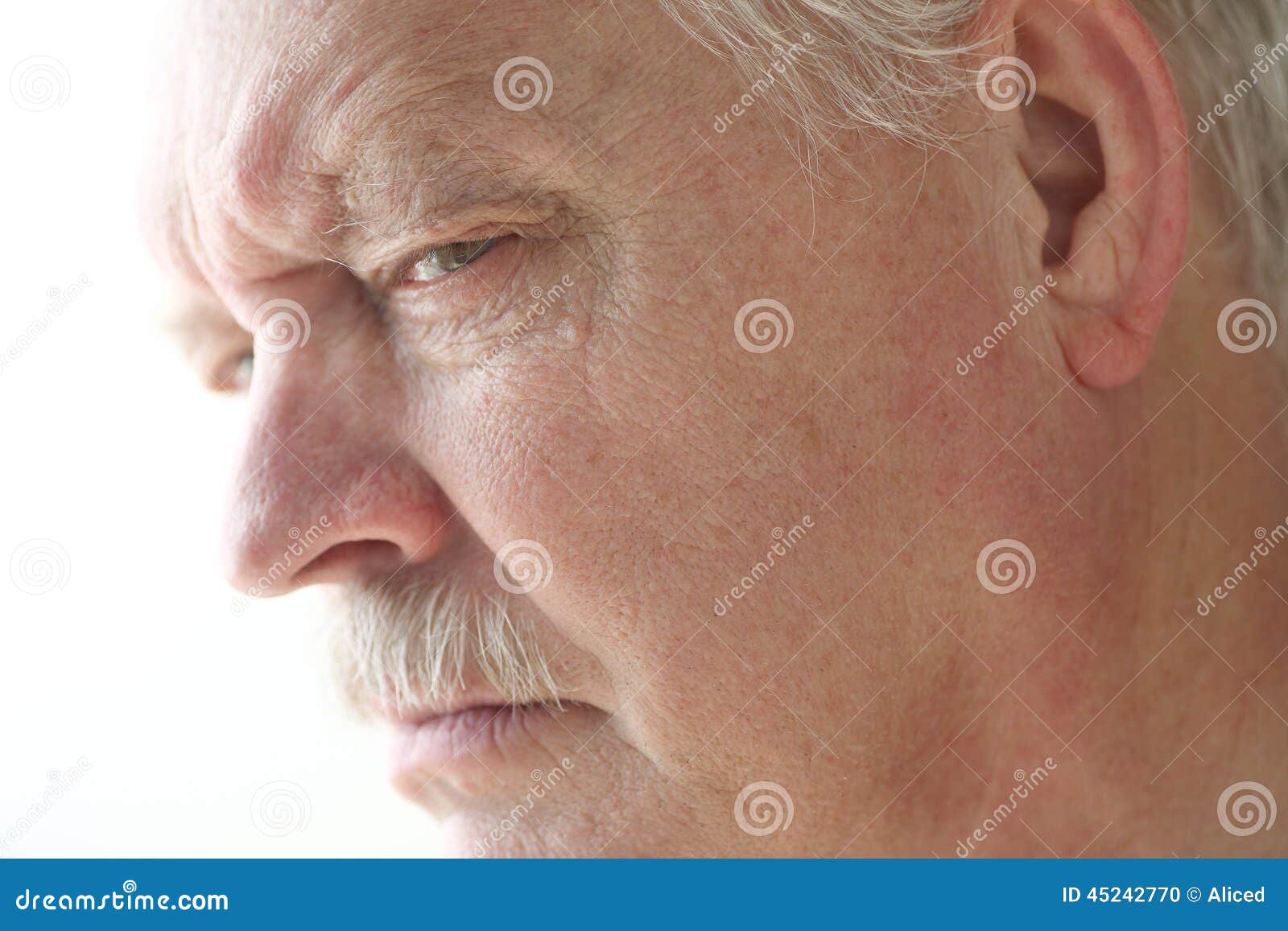 Older Man is Angry or Suspicious Stock Photo - Image of closeup, angry ...