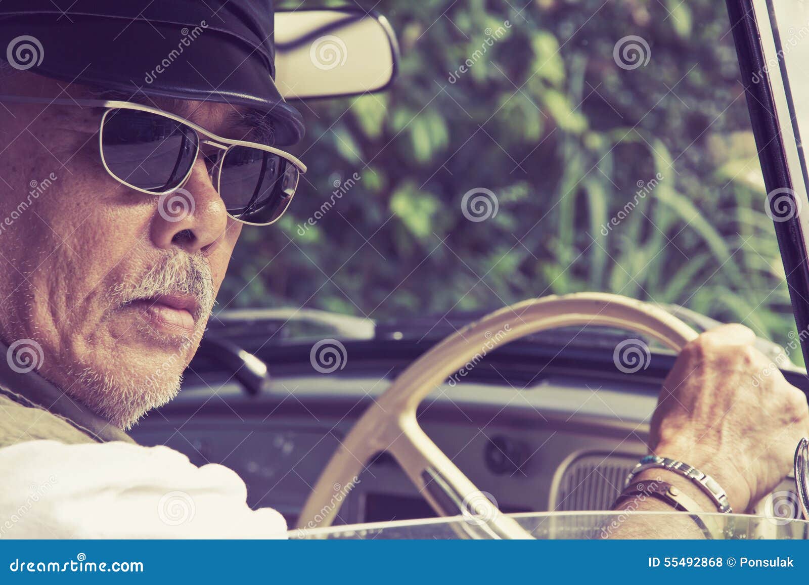 Older man driving a car stock photo. Image of elder, driver - 55492868