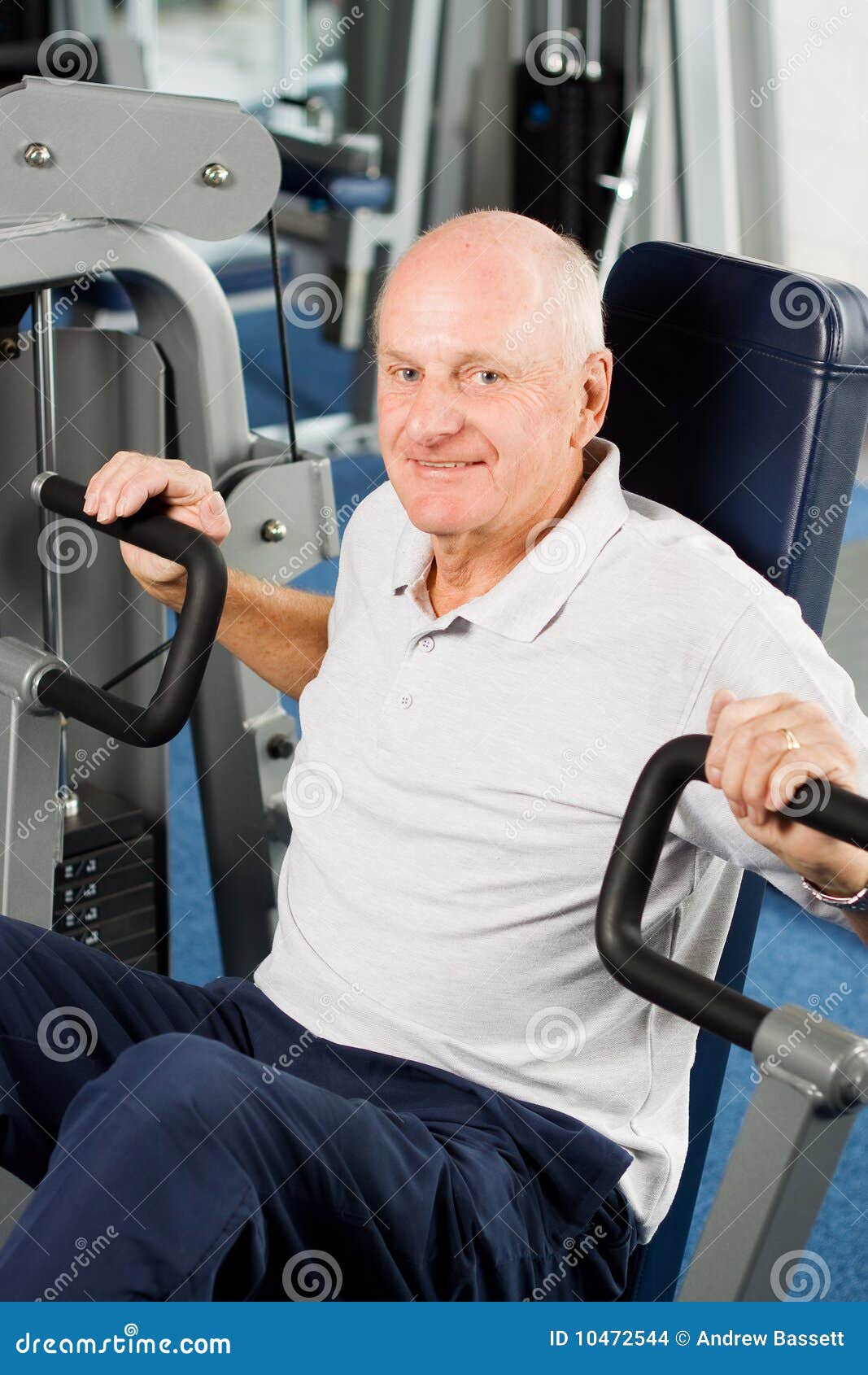 Older Man Exercising at the Gym Stock Photo - Image of male, citizen ...