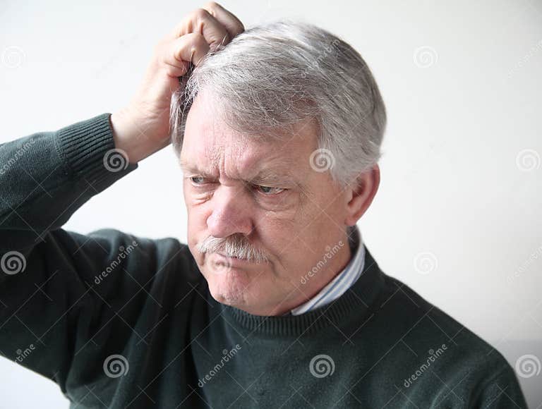 Older man is frustrated stock photo. Image of older, horizontal - 29529318