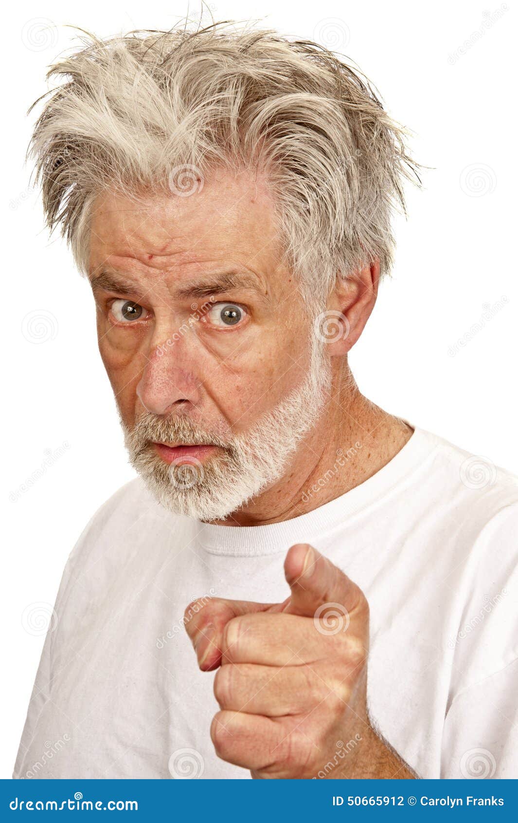 Older Man Pointing Finger stock photo. Image of person - 50665912
