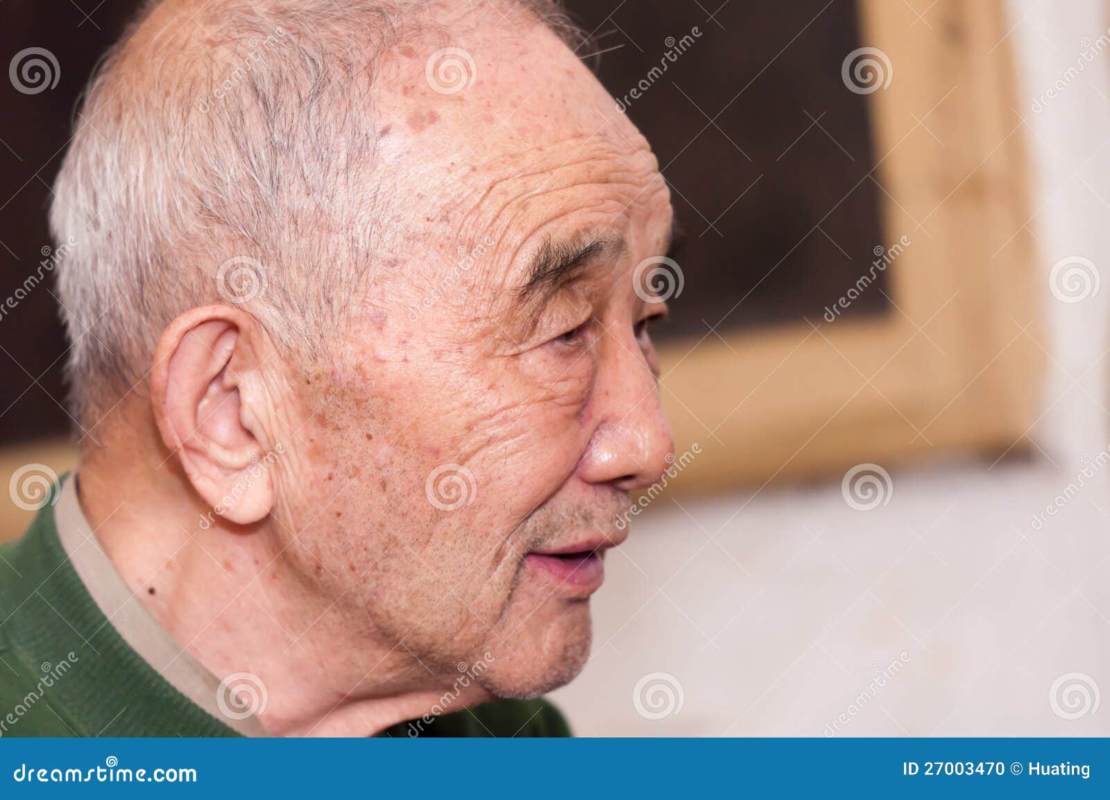 Older Man S Portrait Indoor Stock Photo - Image of home, looking: 27003470