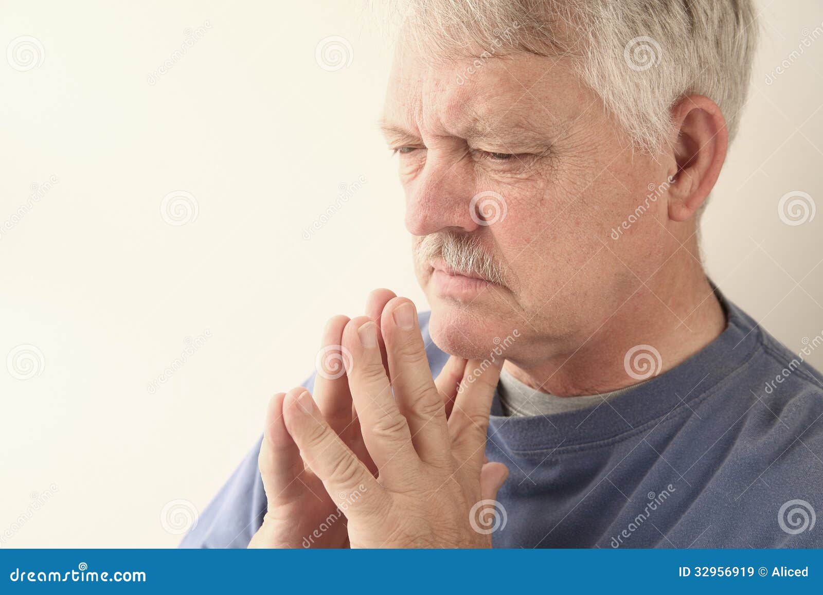 Older man thinking stock image. Image of thinking, problemsolving ...