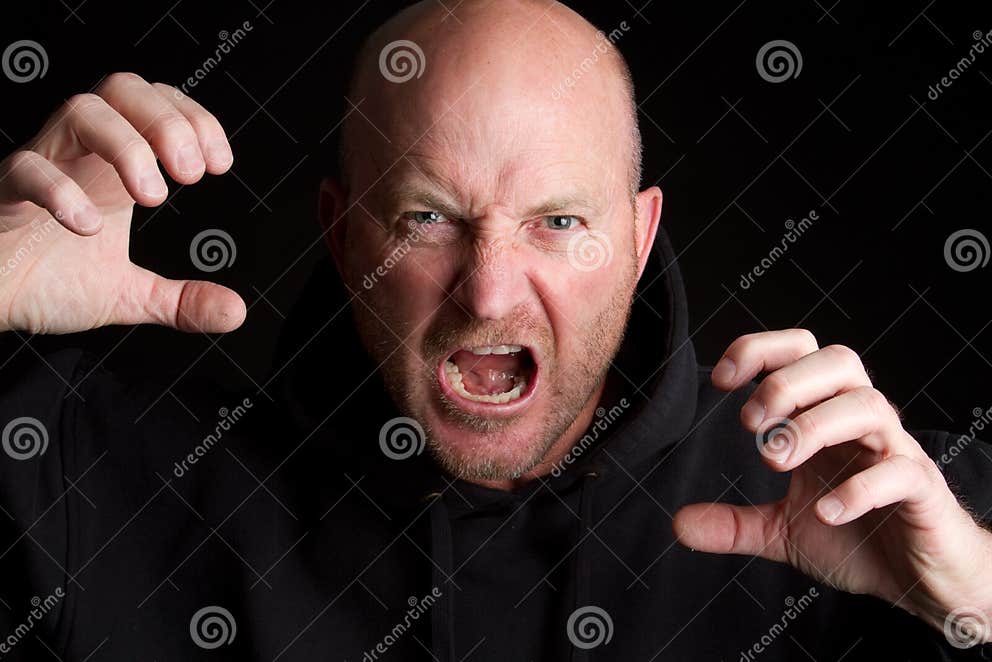 Older Man Yelling stock image. Image of bald, beard, facial - 14159777