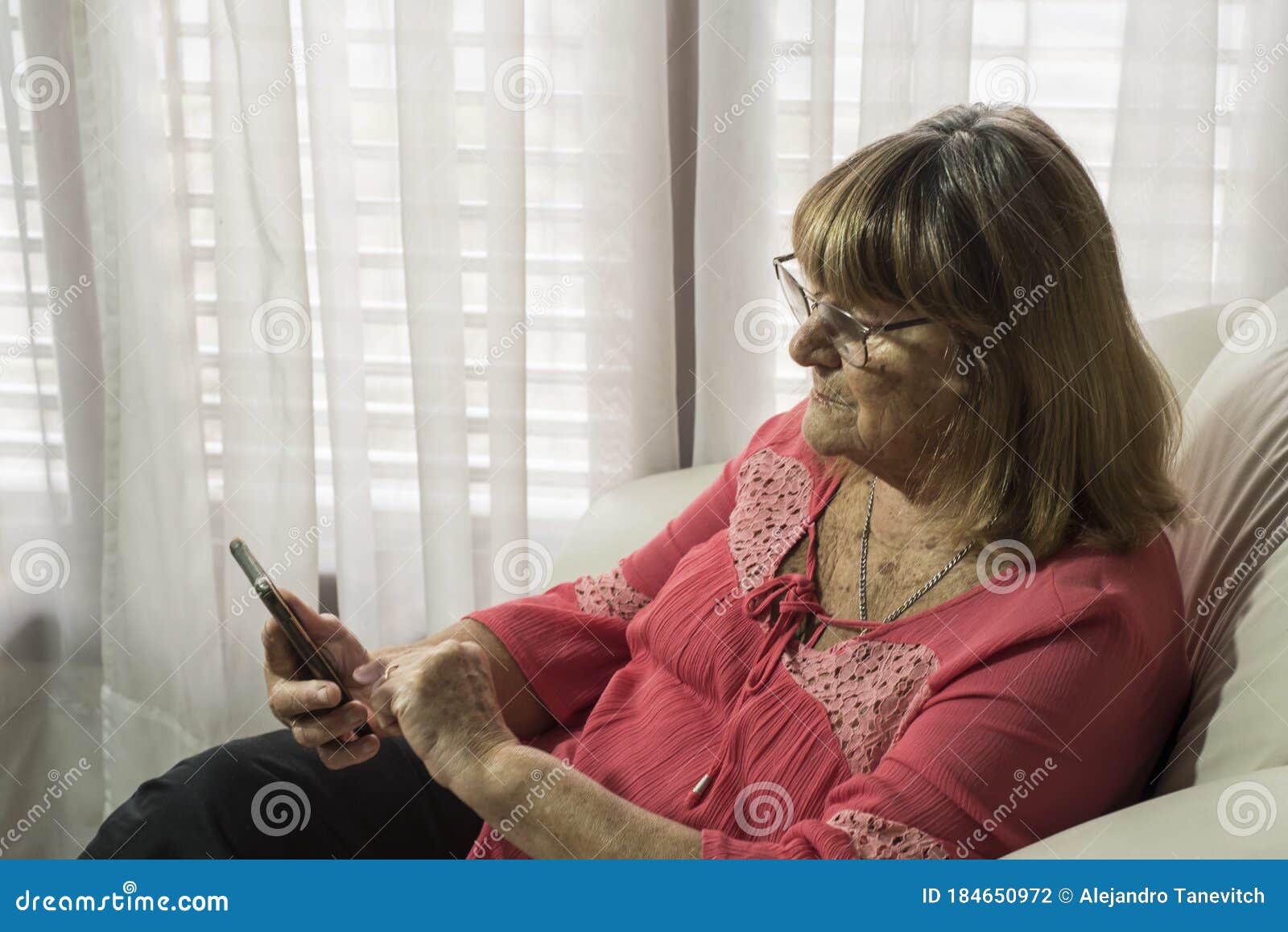 Older Woman Using Modern Technologies Stock Photo - Image of older ...