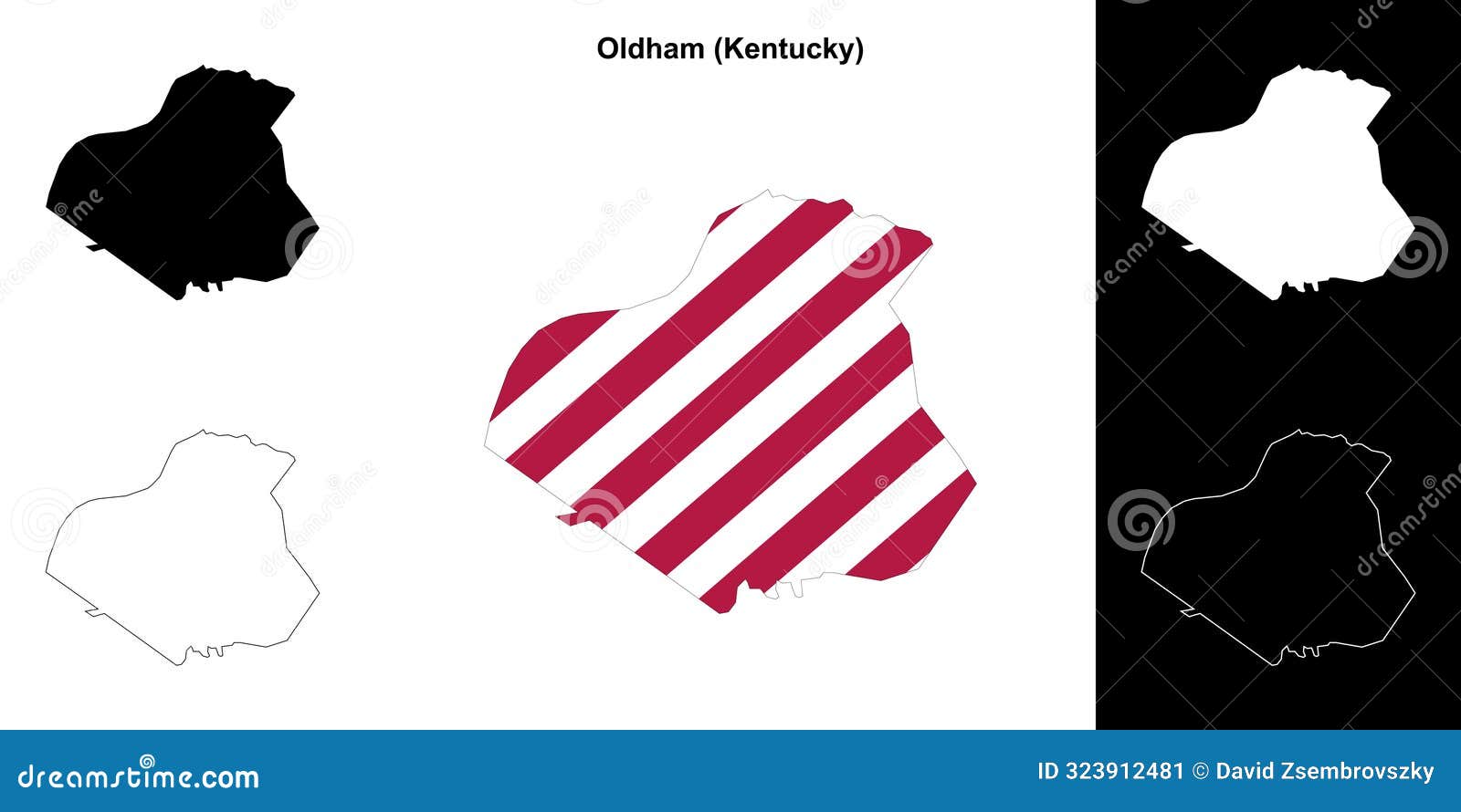 Map Of Oldham County In Texas State On White Background. Single County ...