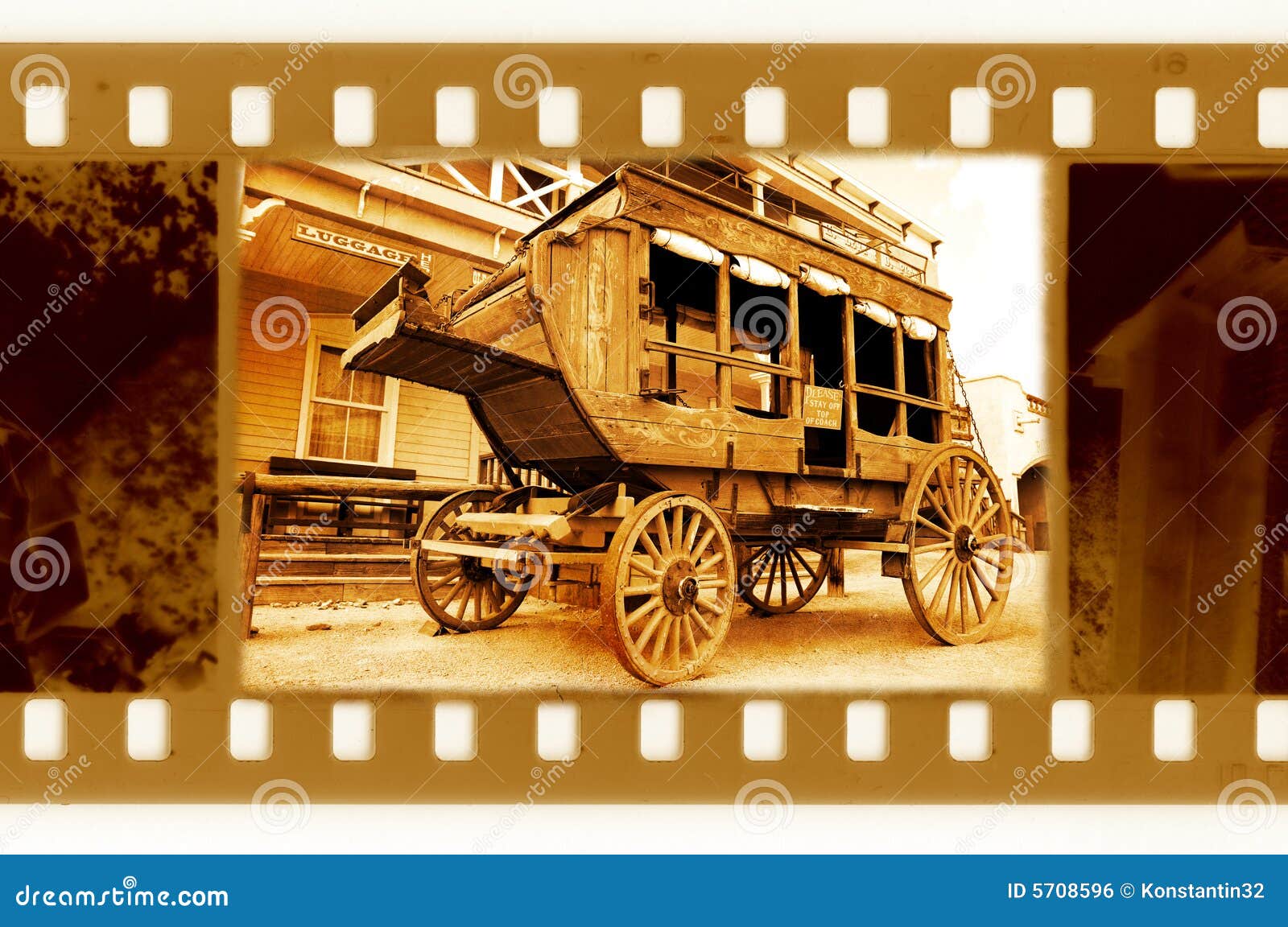 Oldies 35mm Frame Photo with Old Cart Stock Photo - Image of memory ...