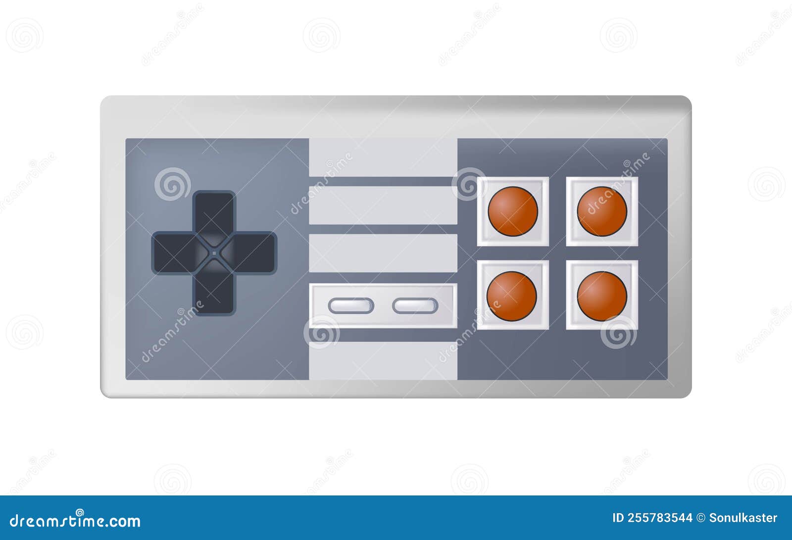 Oldschool Joystick, Vintage Gamepad Evolution Stock Vector ...
