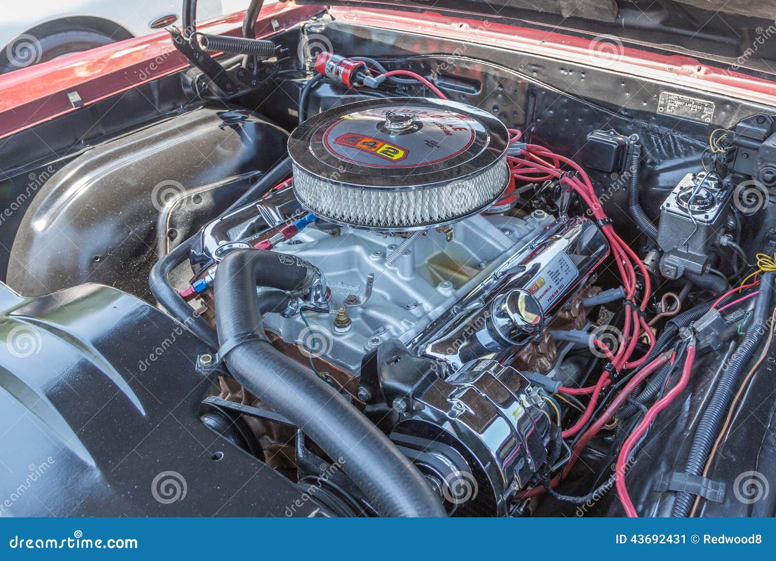 Oldsmobile 442 Engine editorial photo. Image of corporation - 43692431