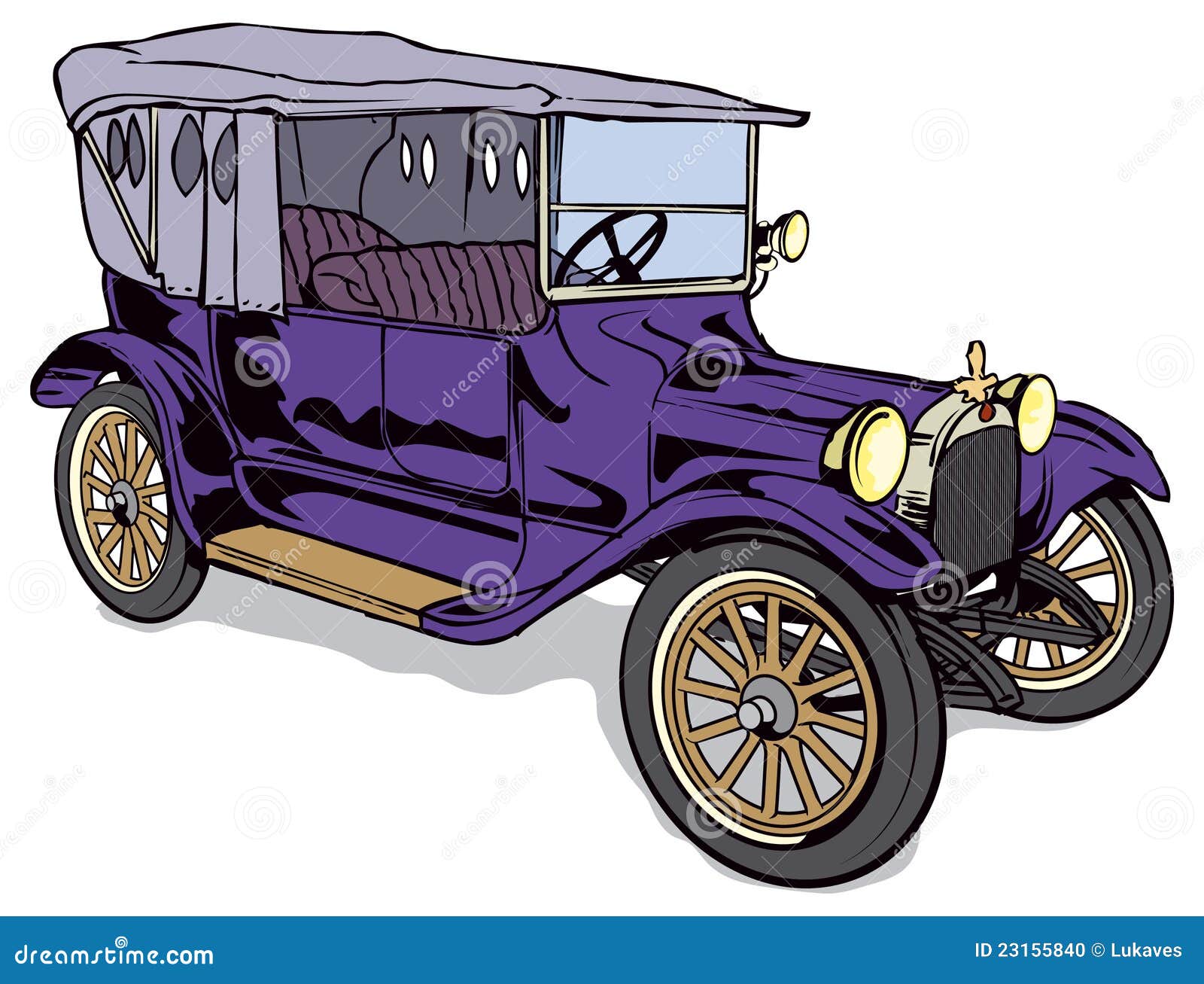Oldtimer vector illustratie. Illustration of tijd, auto - 23155840