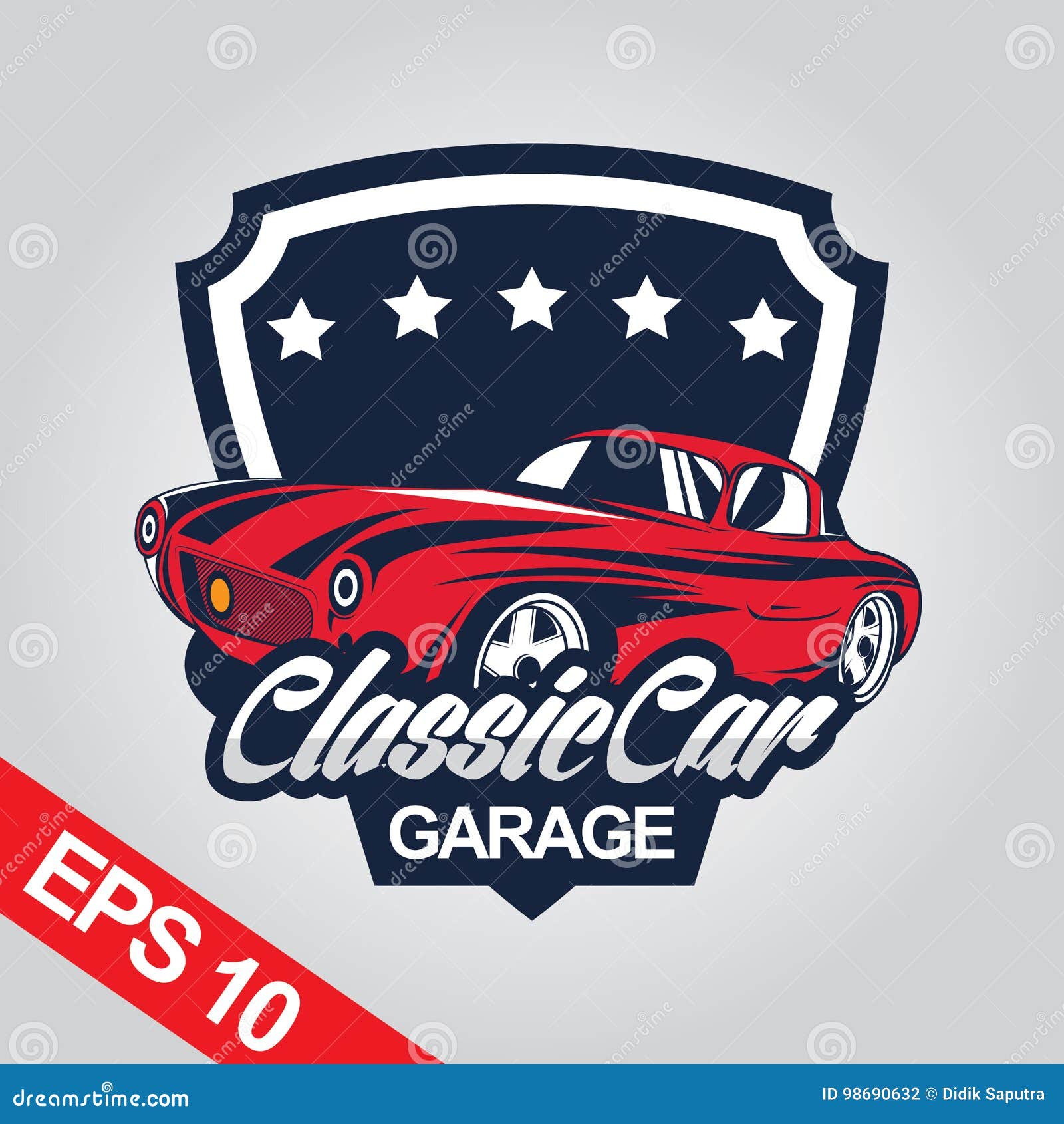 Oldtimer Logo Template vektor abbildung. Illustration von laufwerk ...