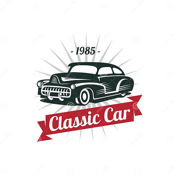 Oldtimer-Vektor-Schablone vektor abbildung. Illustration von nostalgie ...