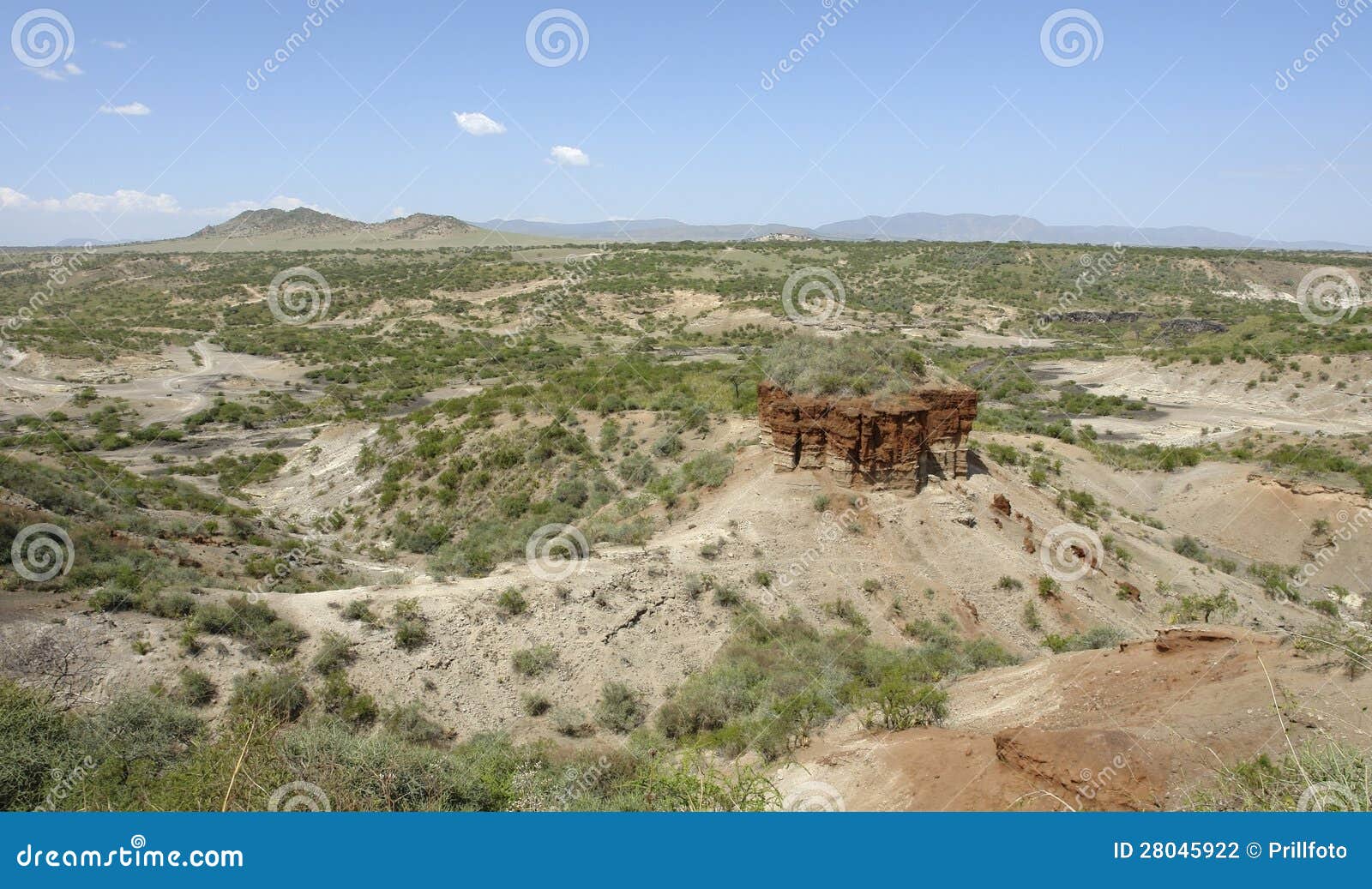 Olduvai Gorge in Africa stock photo. Image of cloud, idyllic - 28045922