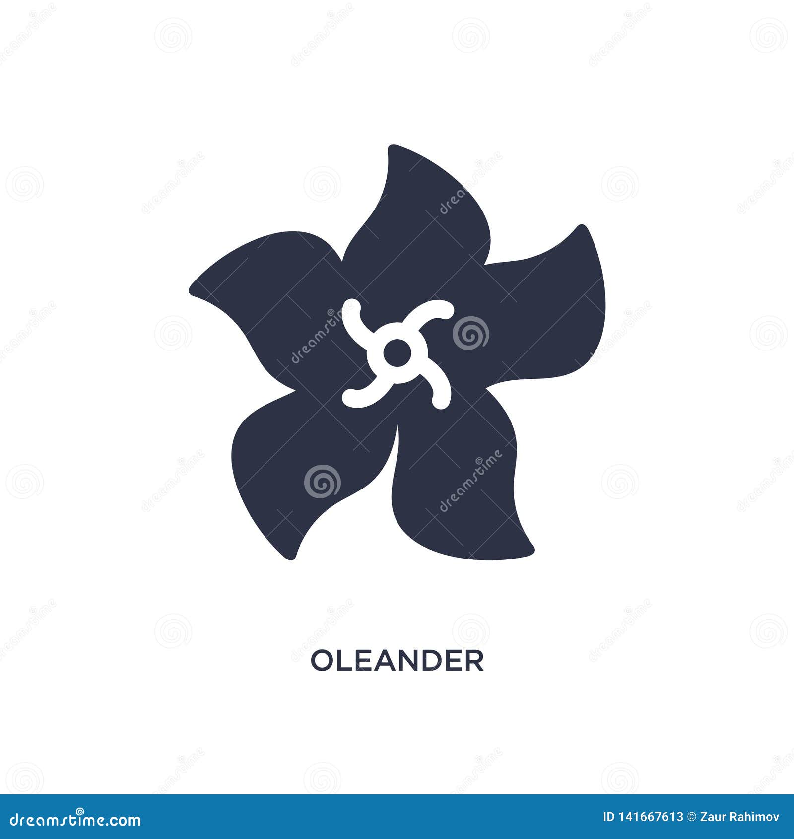 Oleander Logo Sign Vector Outline | CartoonDealer.com #326039583