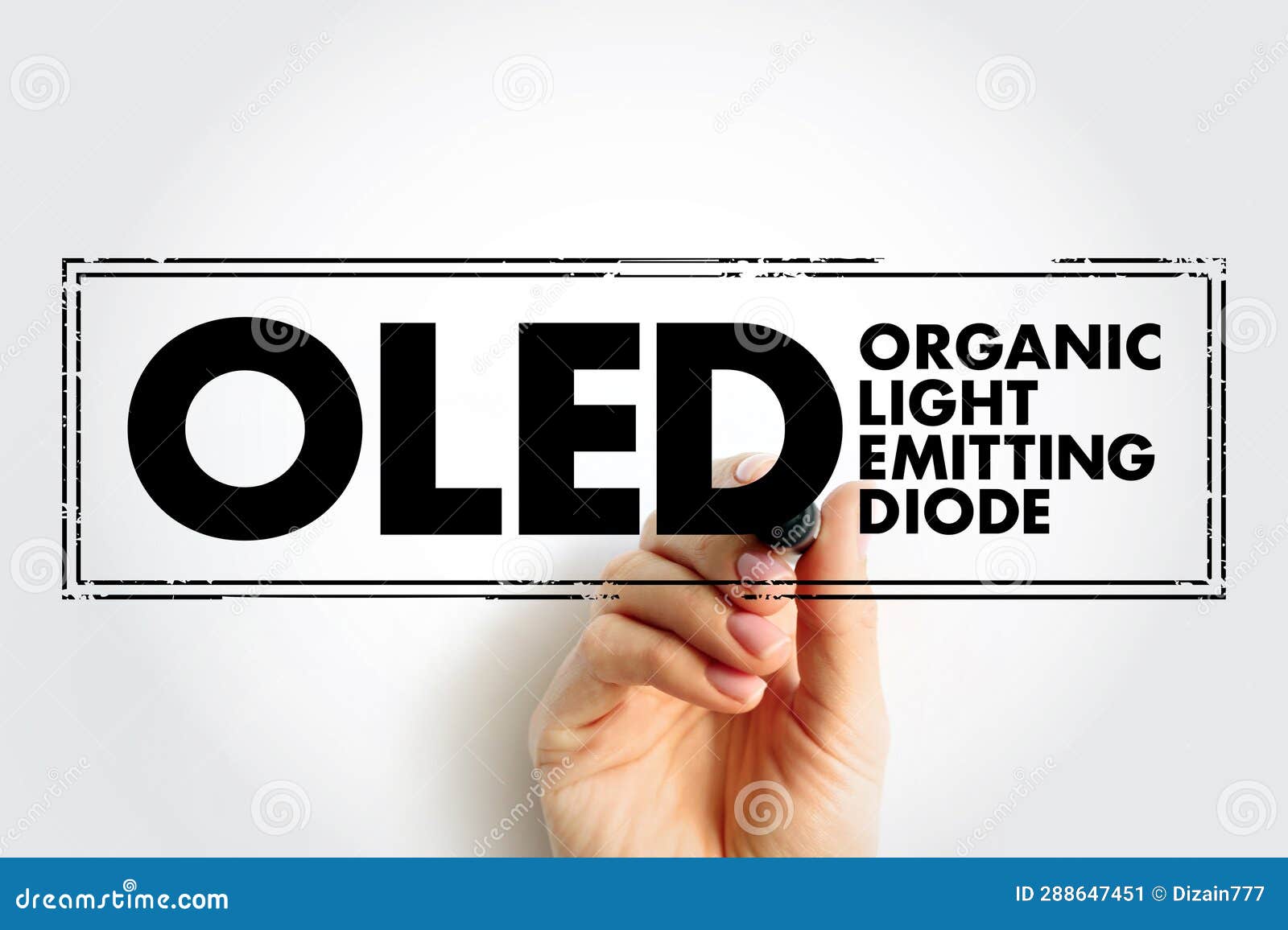 OLED Organic Light-Emitting Diode - in Which the Emissive Layer is a ...