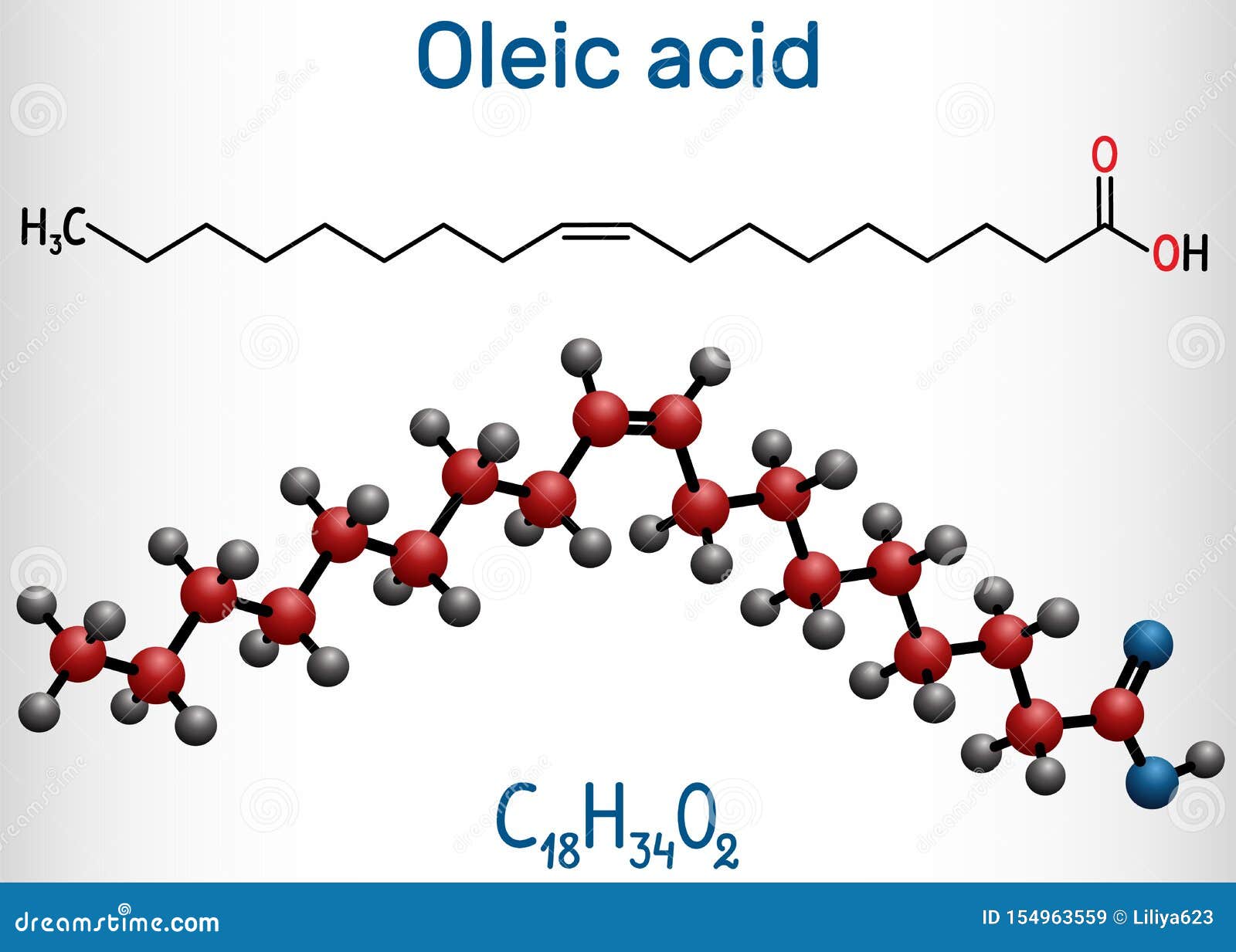 Oleic Acid Cis, Omega-9 Molecule. Structural Chemical Formula and ... Oleic Acid Cis, Omega-9 Molecule. Structural Chemical Formula and ...