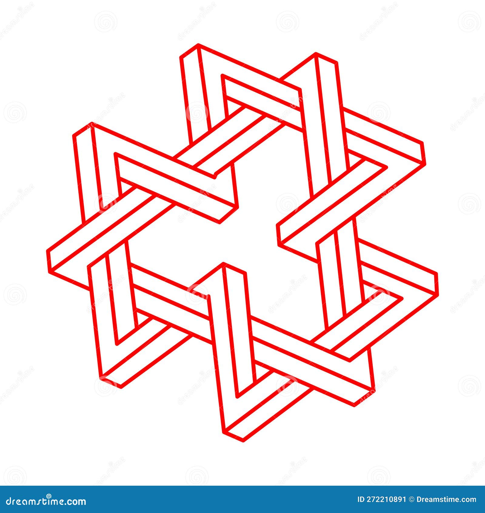 Escher Paradox Geometry. Optical Illusion Objects. Sacred Geometric ...