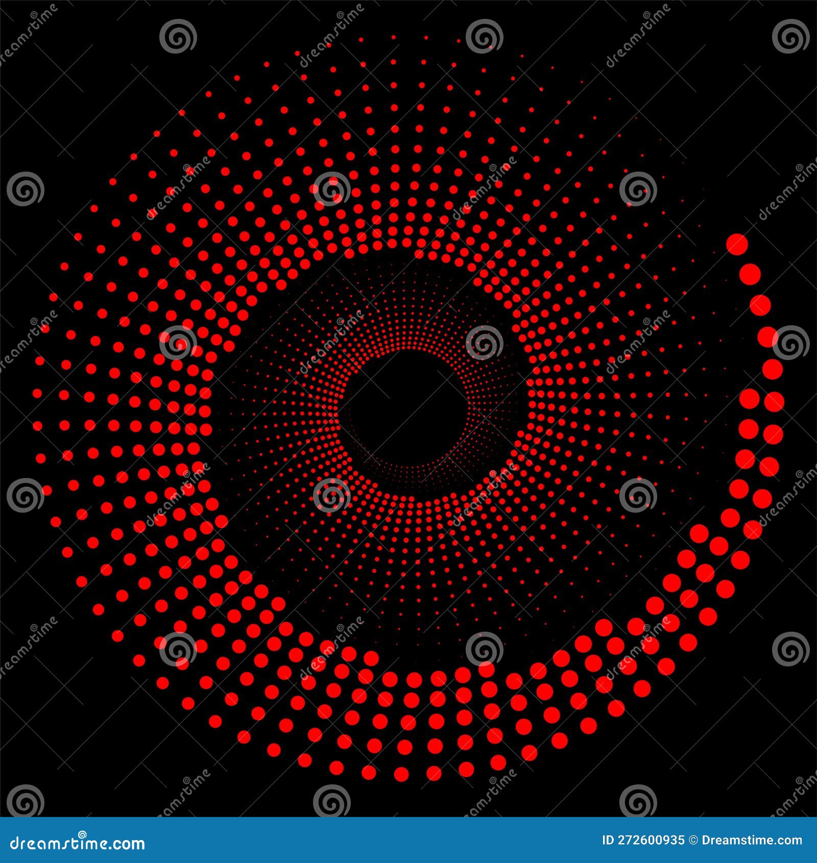 Circle Red Dots Isolated on the Black Background. Design Element for ...