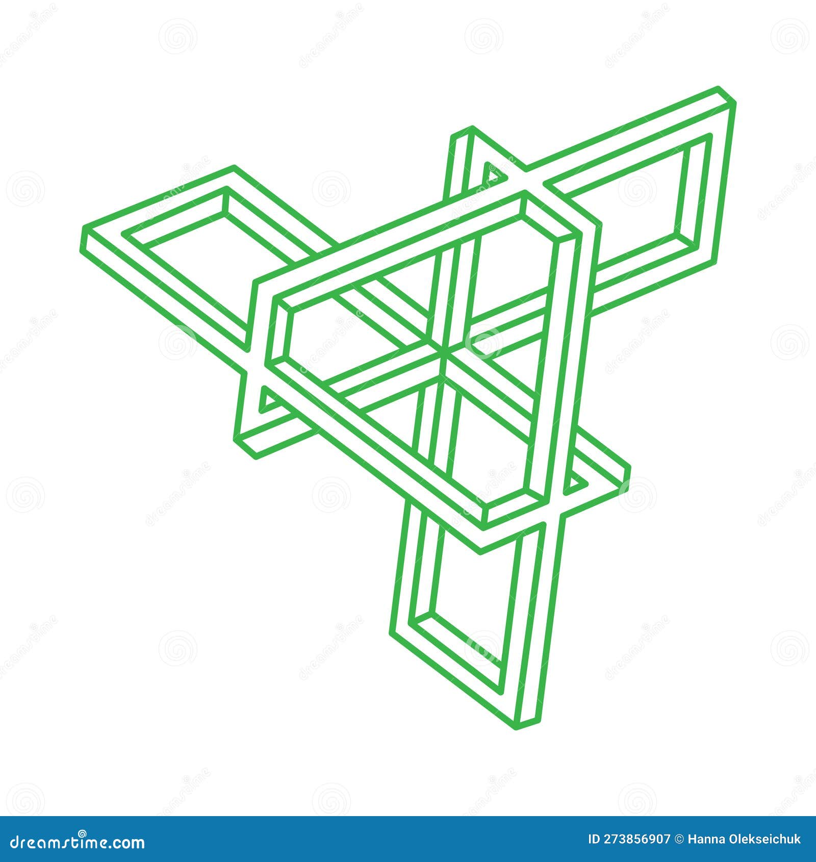 Escher Paradox Geometry. Optical Illusion Objects. Sacred Geometric ...