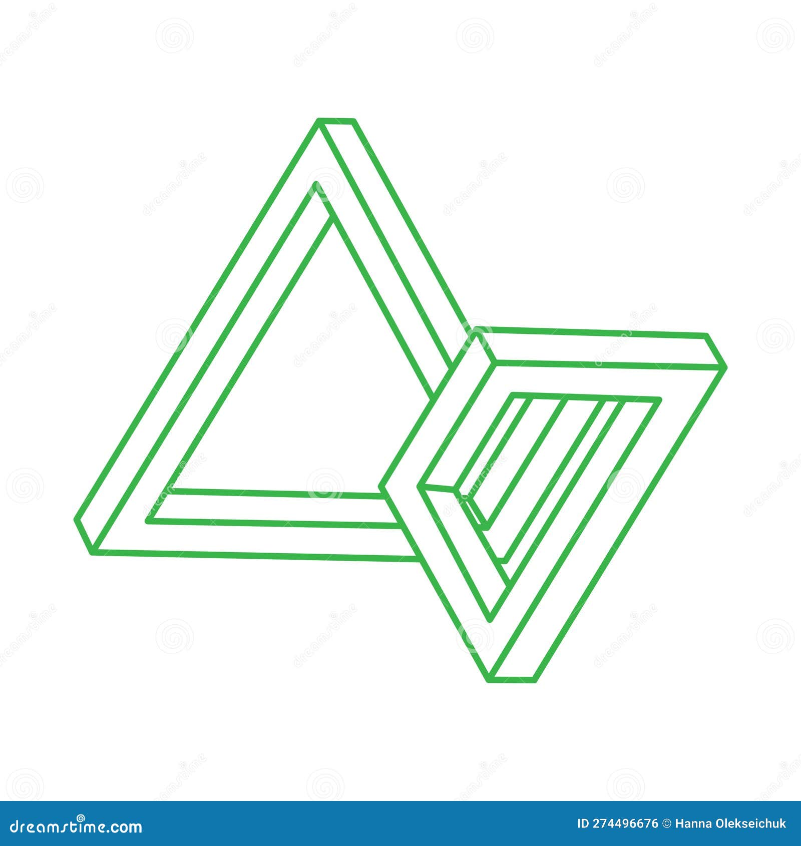 Logo. Impossible Optical Illusion Shapes. Optical Art Object ...