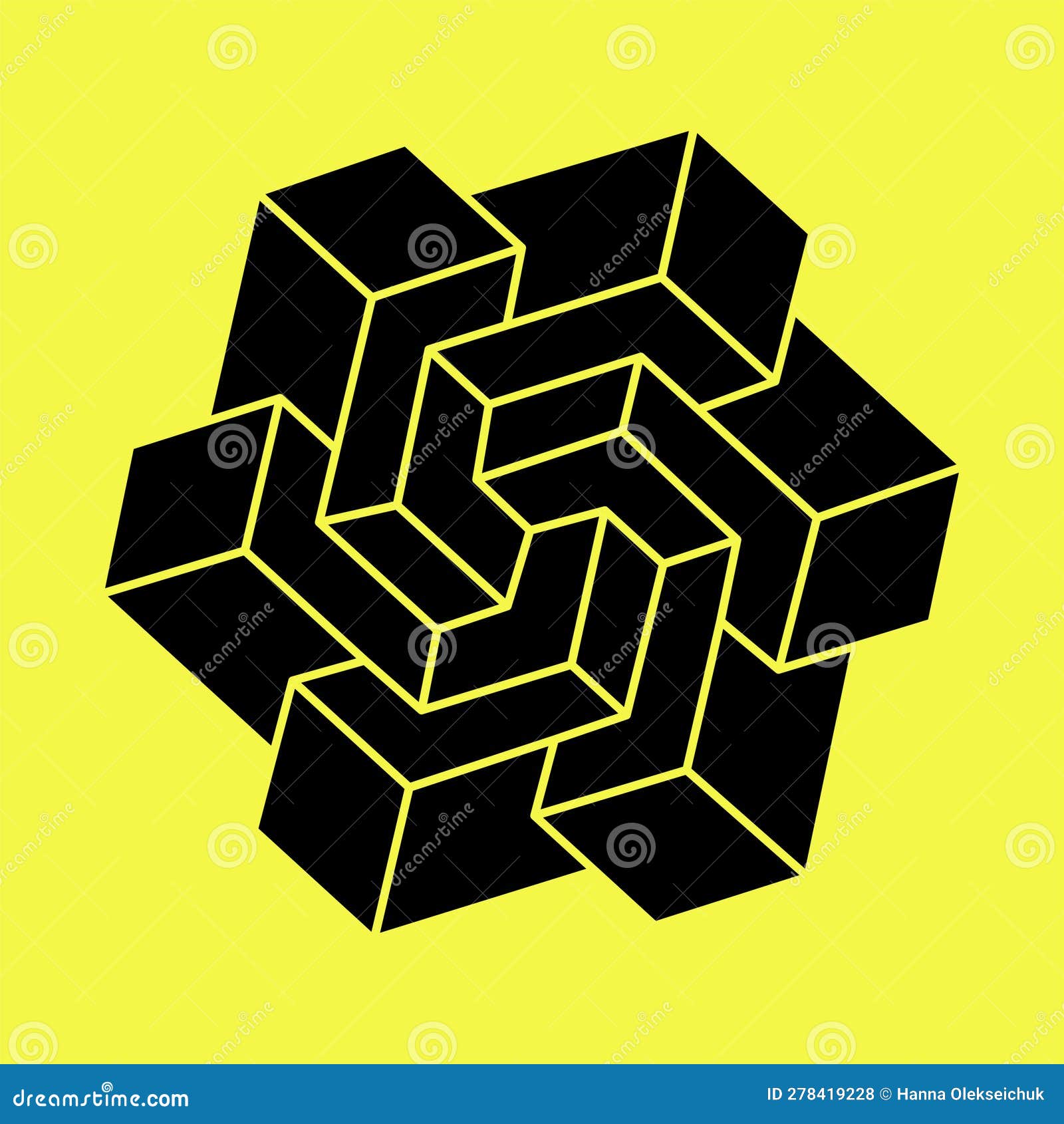 Impossible Shapes. Abstract Eternal Geometric Object. Impossible ...