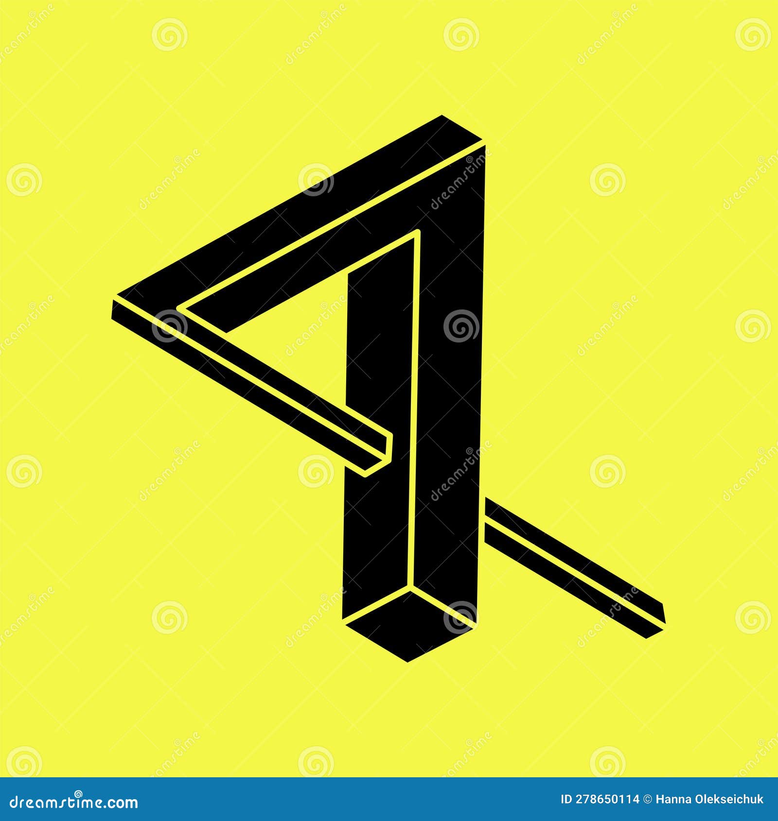 Escher Paradox Geometry. Optical Illusion Object. Sacred Geometric ...