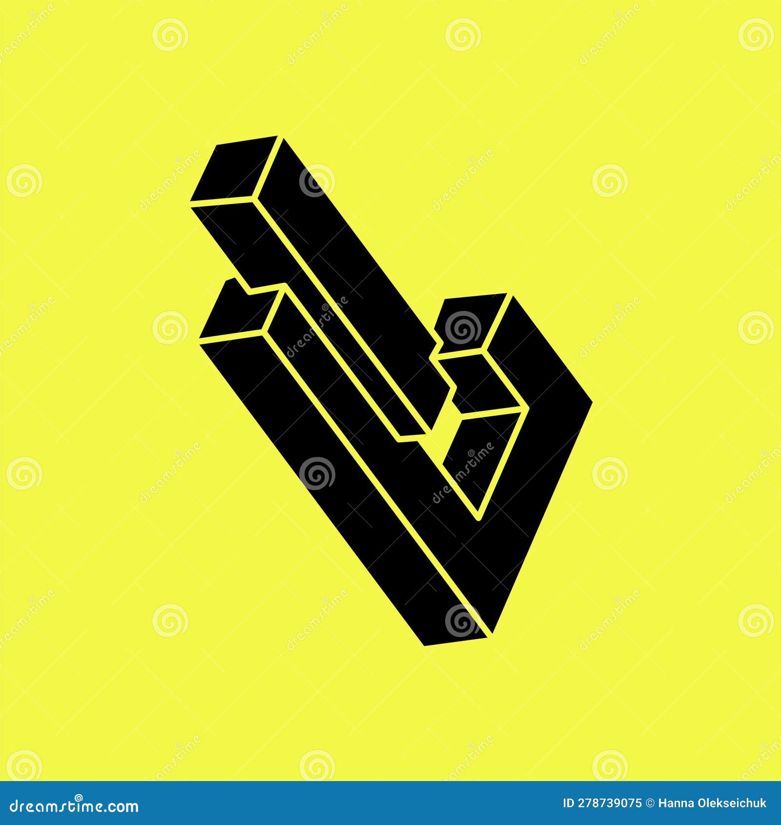 Impossible Optical Illusion Shapes. Optical Art Object. Impossible ...